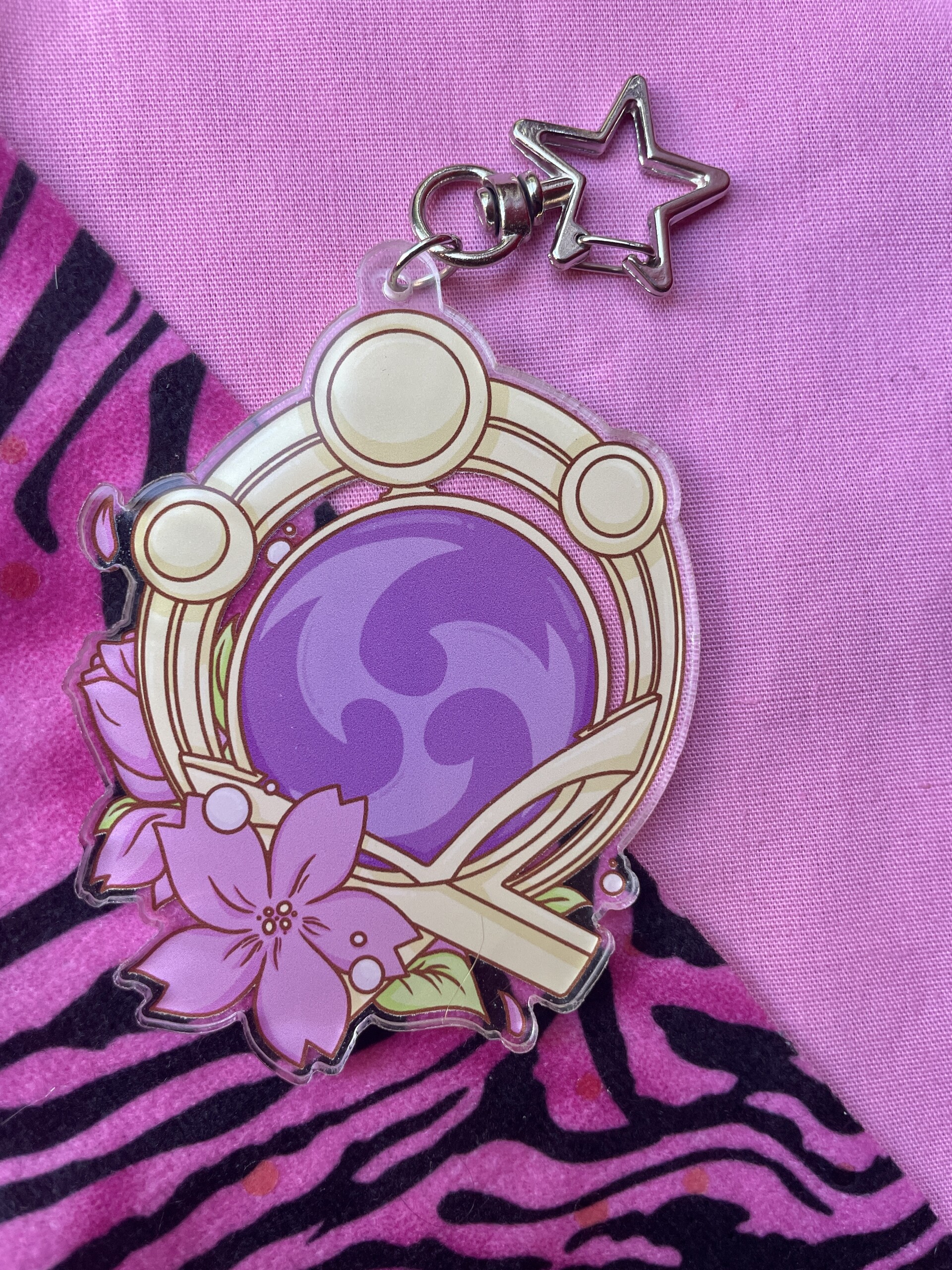 ArtStation - Genshin Impact "Electro Vision" Acrylic Charm design