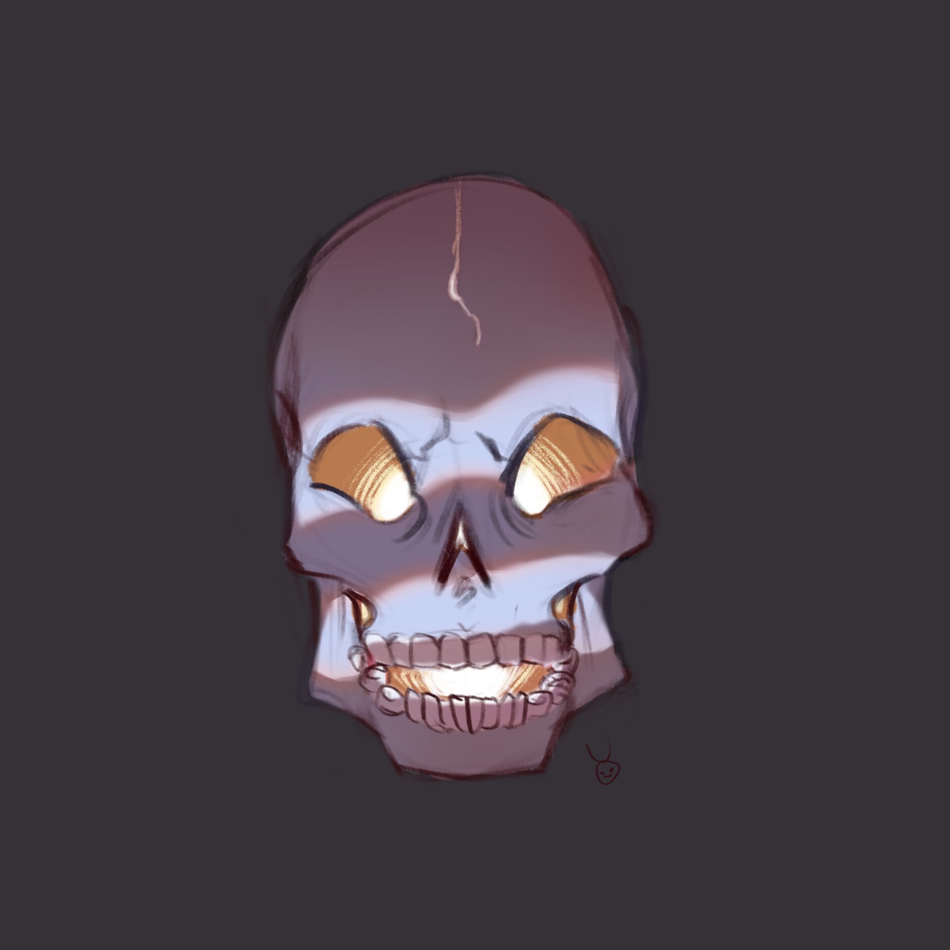 ArtStation - lights skull study