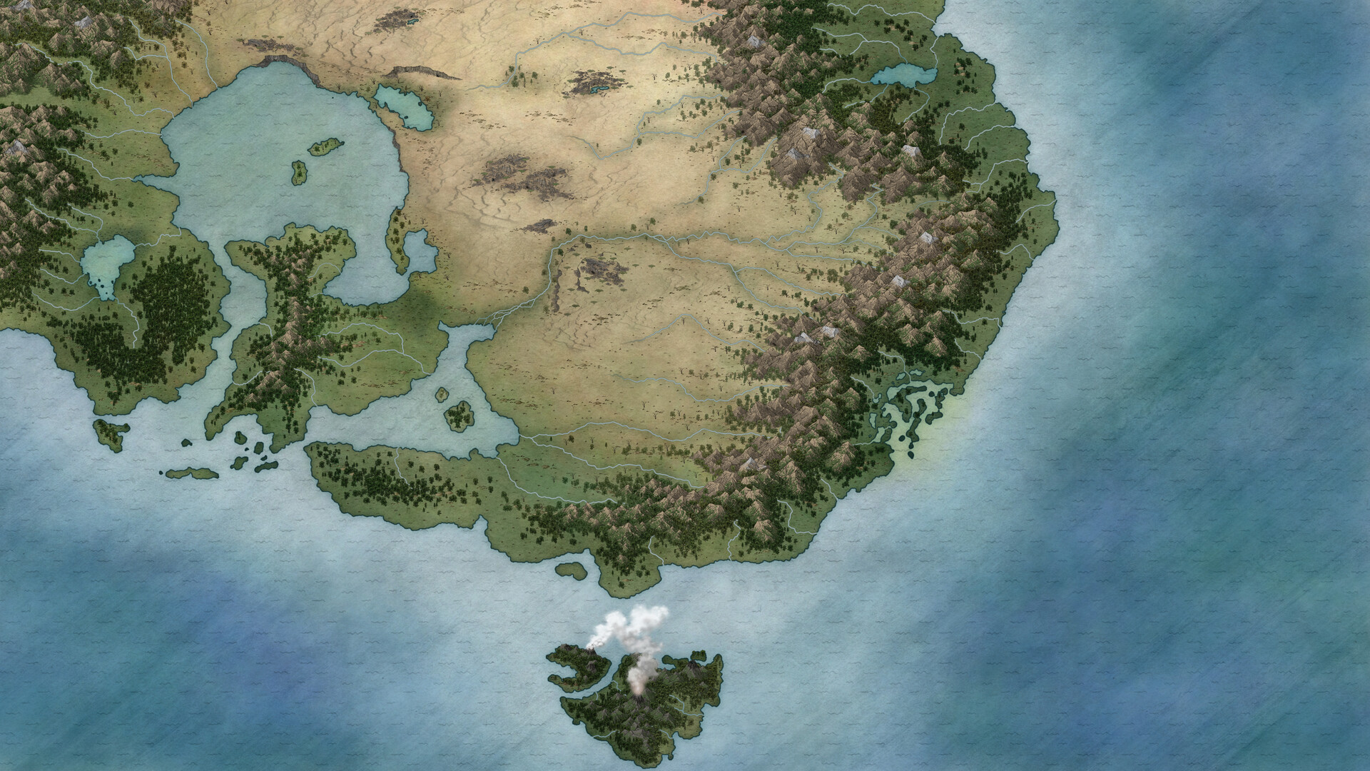 ArtStation - [Commission] Fantasy Australia Map