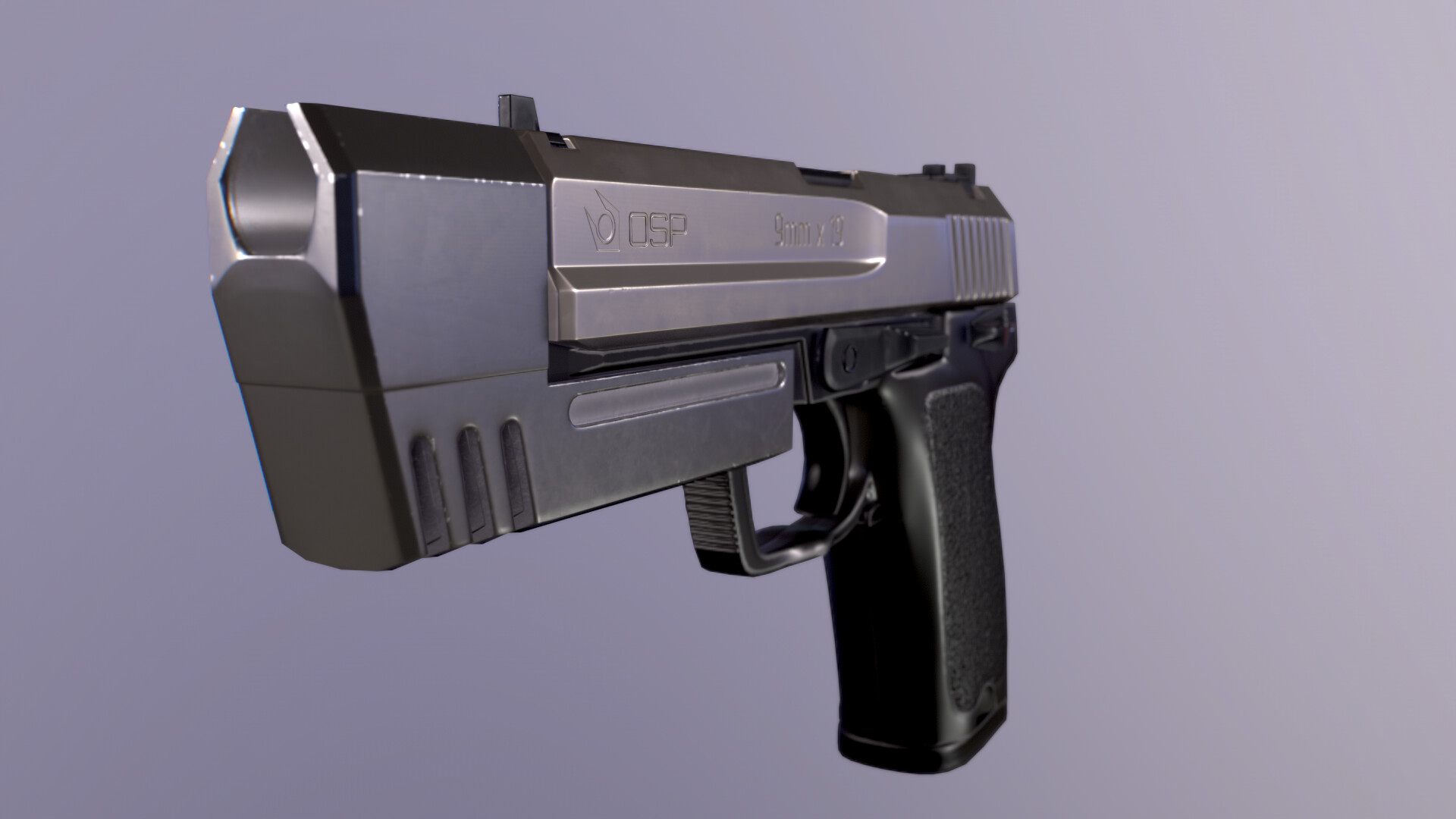 Frankie - H&K USP. (Model + Animation)