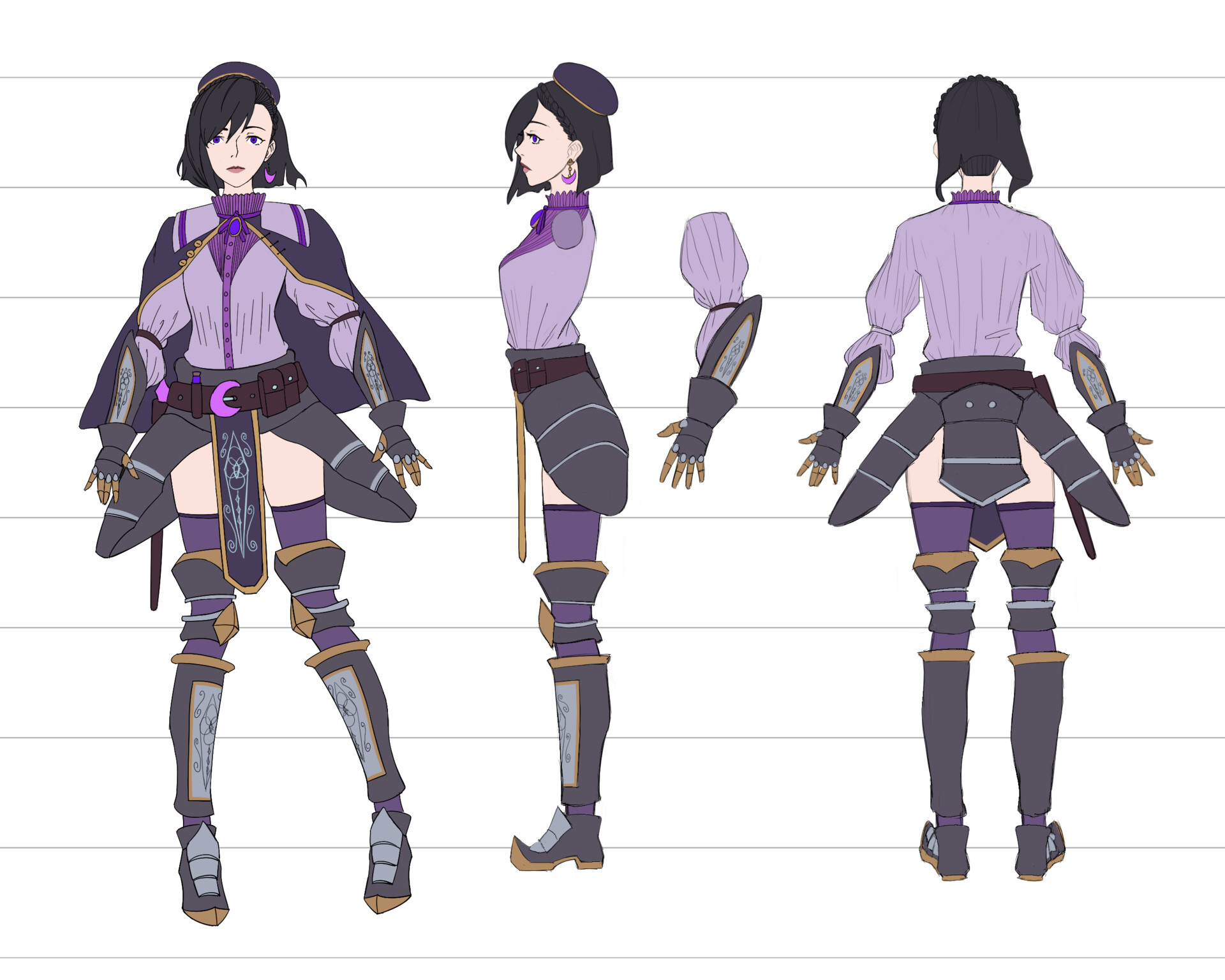 ArtStation - Hikari Turn Around, Poses, & Expressions