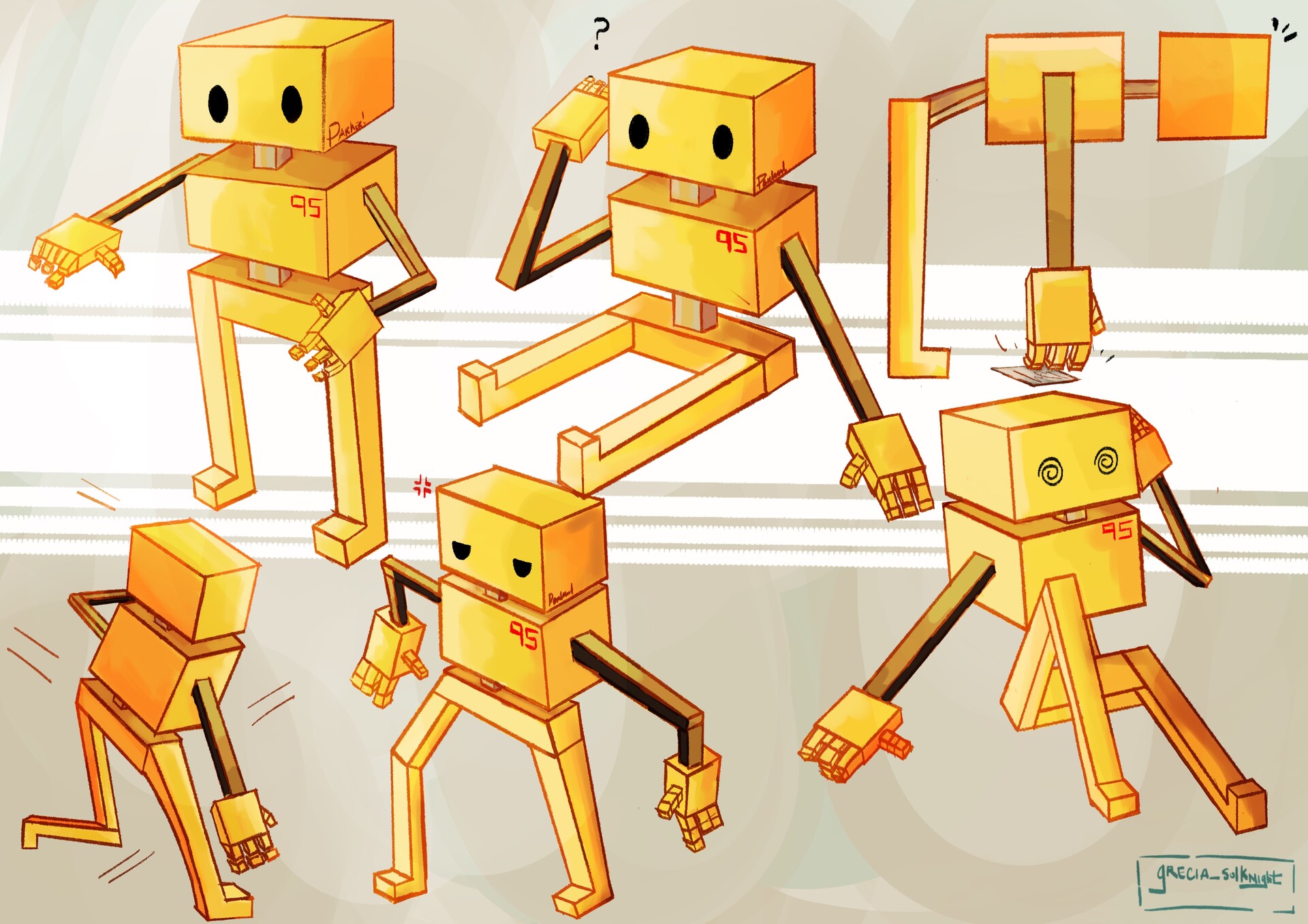 ArtStation - Robot 95 Poses