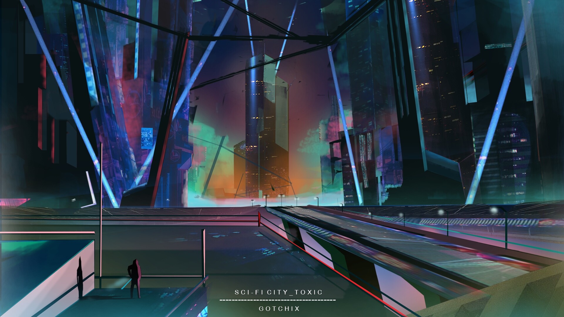 ArtStation - Sci Fi City - Toxic