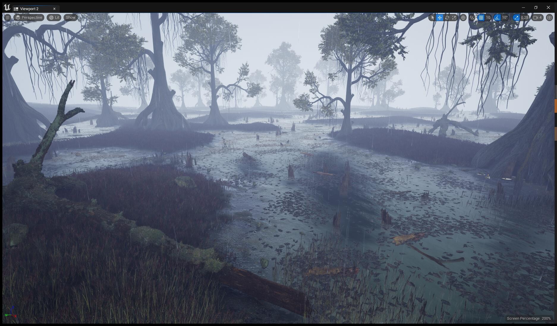 ArtStation - Houdini PCG marsh