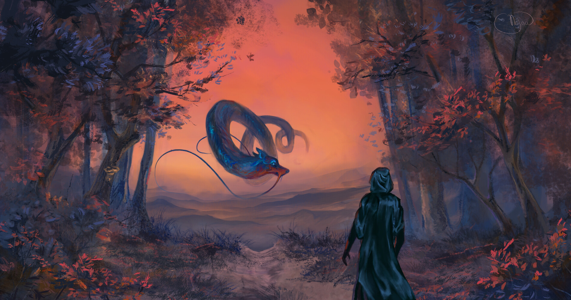 ArtStation - Dragon met stranger