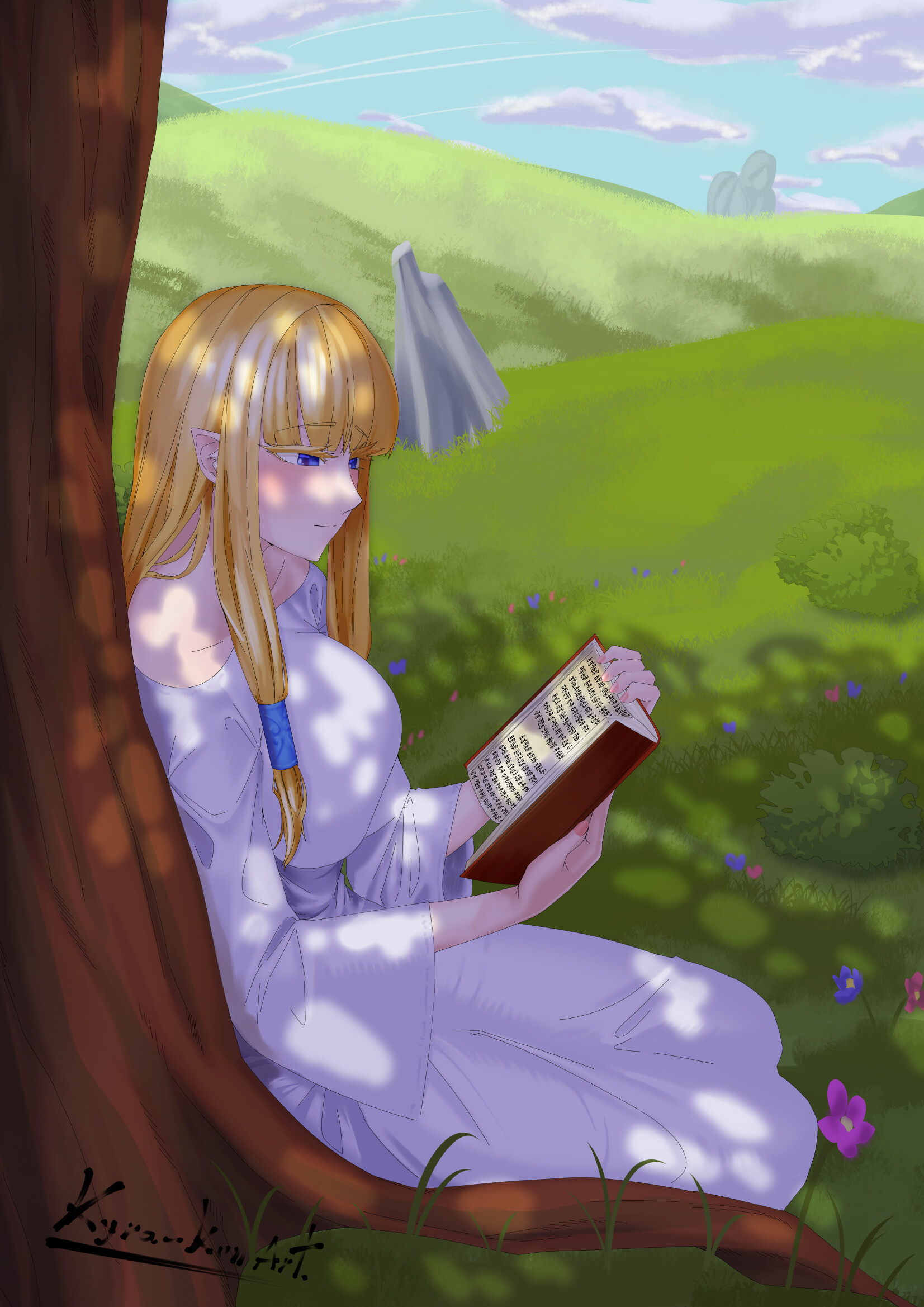 ArtStation - Zelda Reading