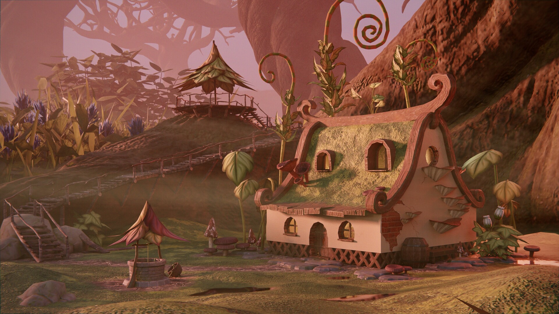 ArtStation - Morning in the tiny meadow