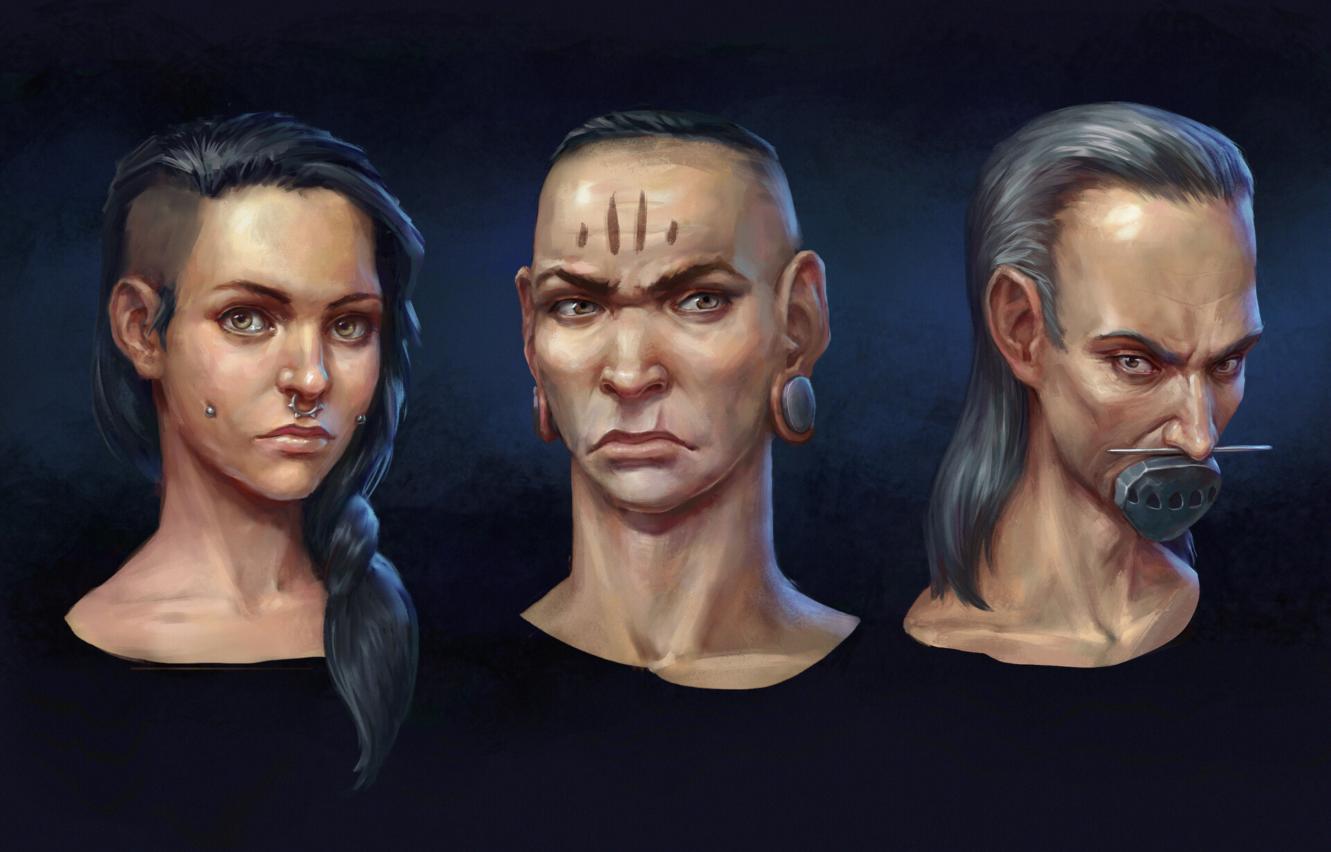 ArtStation - Flying heads