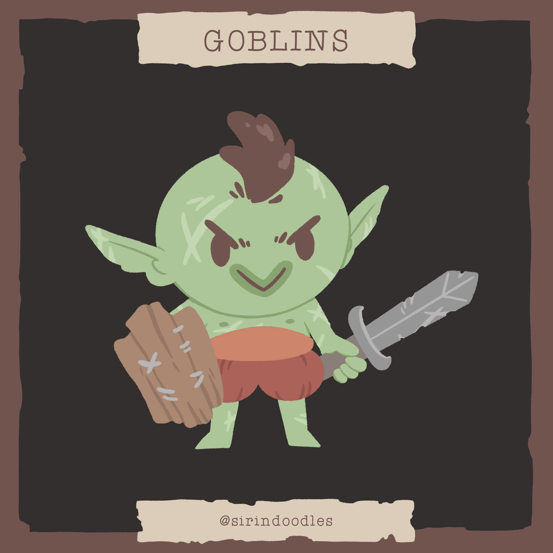 Sirin Doodles - D&D paper miniatures - Printable set for D&D campaigns ...