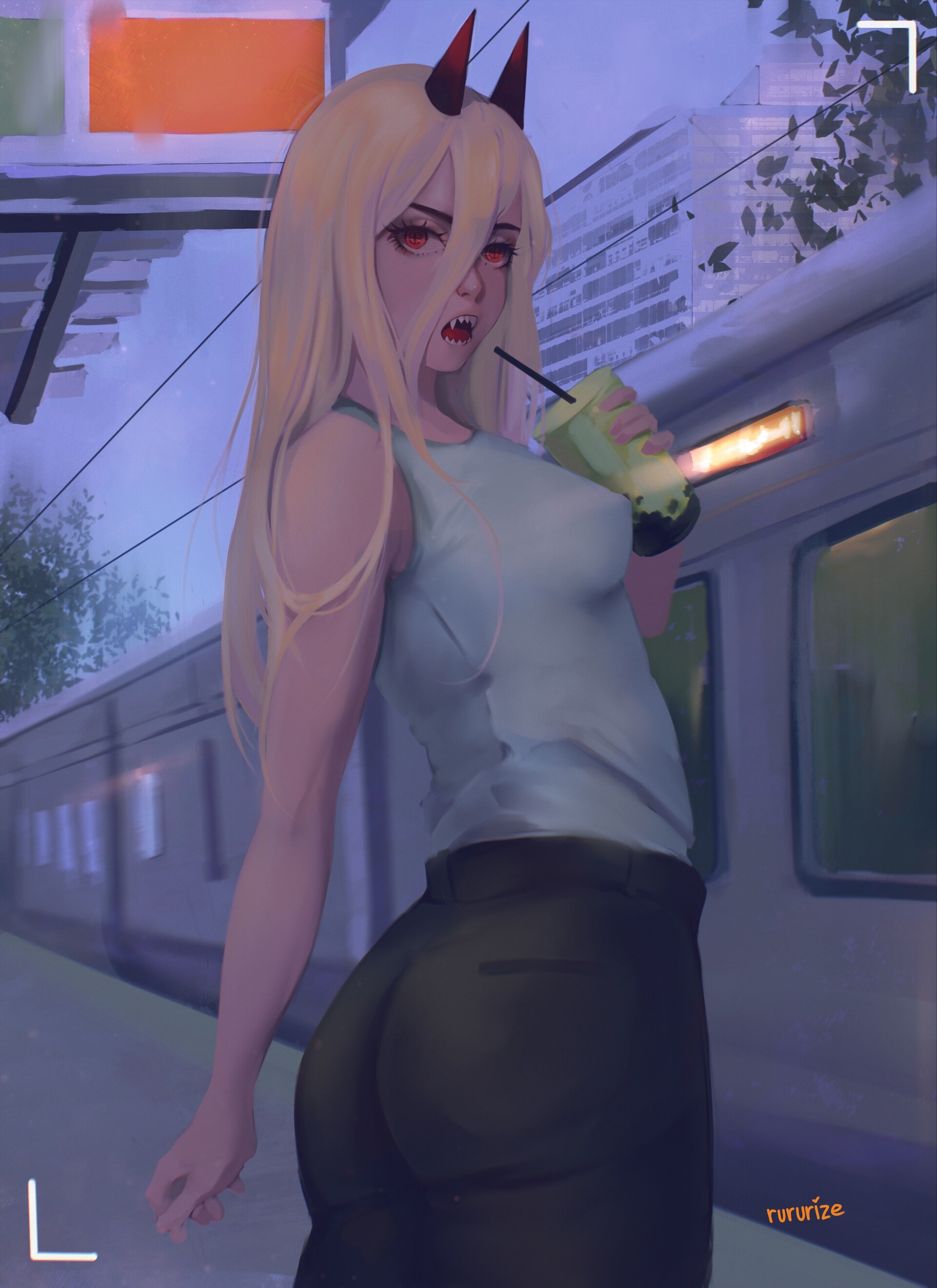 ArtStation - Power end long day with tapioca tea