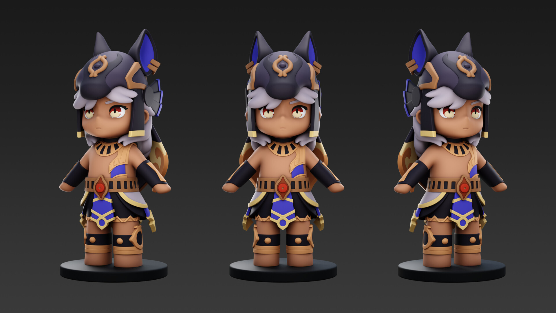 KITZU - GENSHIN IMPACT ( CYNO ) 3D PRINT MODEL FANART