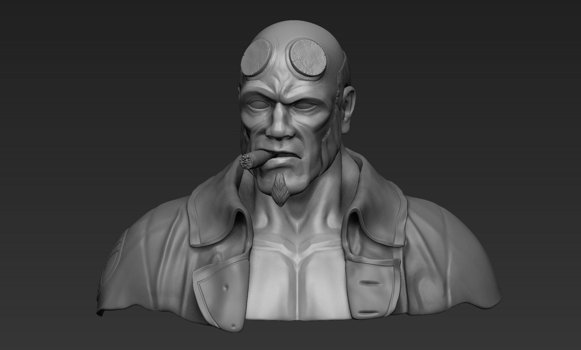 ArtStation - WiP Hellboy