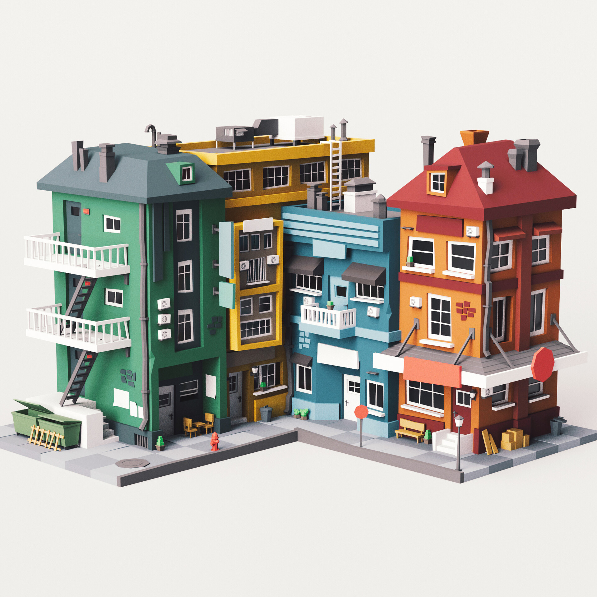 ArtStation - Street Buildings 03