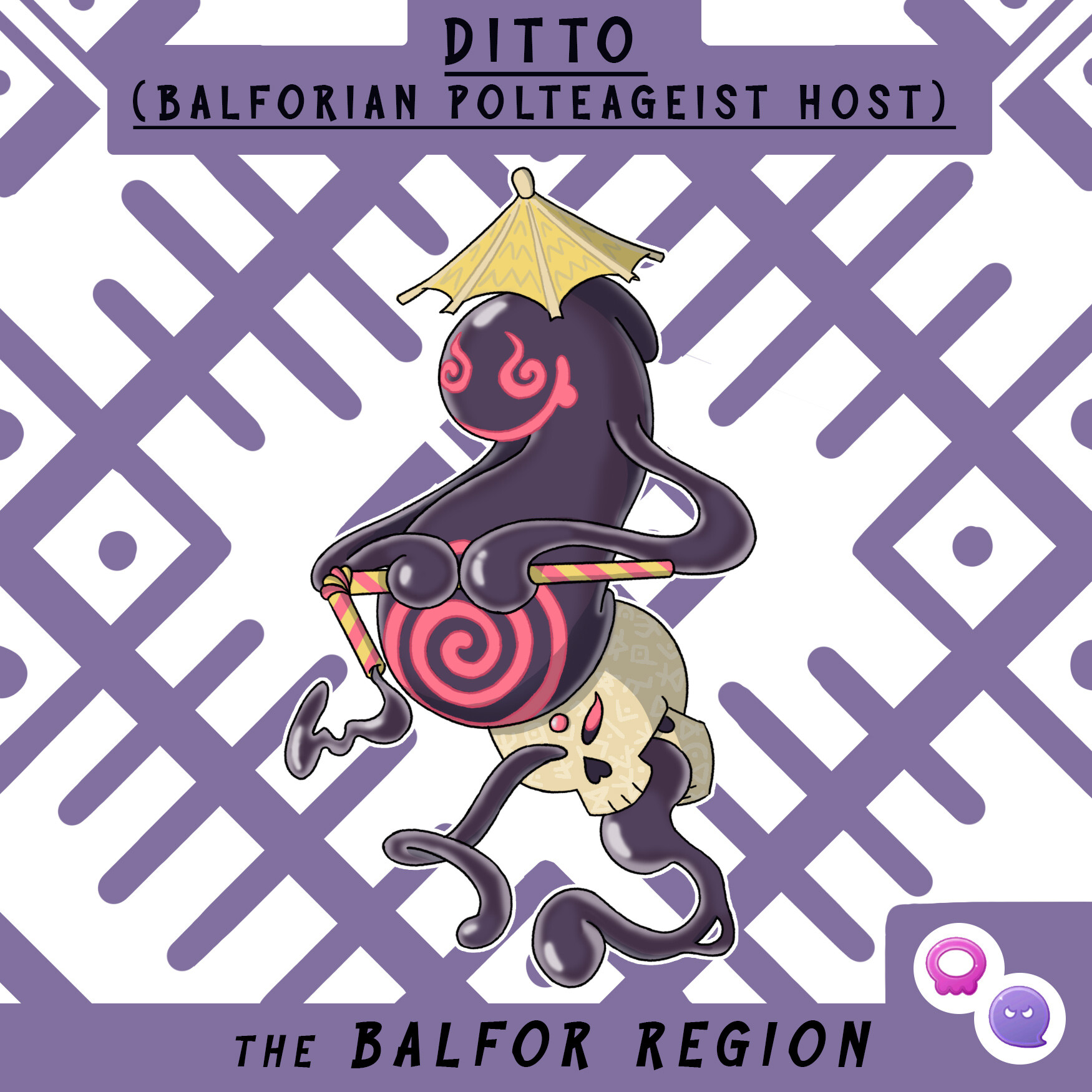 ArtStation - Balforian Polteageist X Ditto X (fusion)