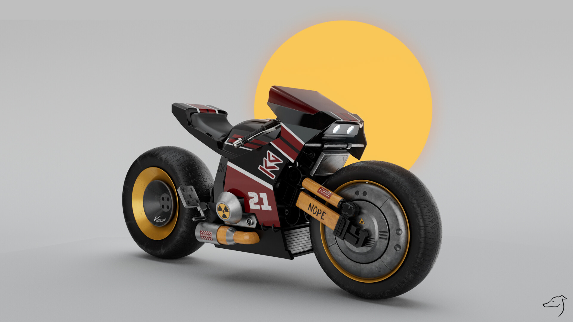 ArtStation - Futuristic Motorcycle