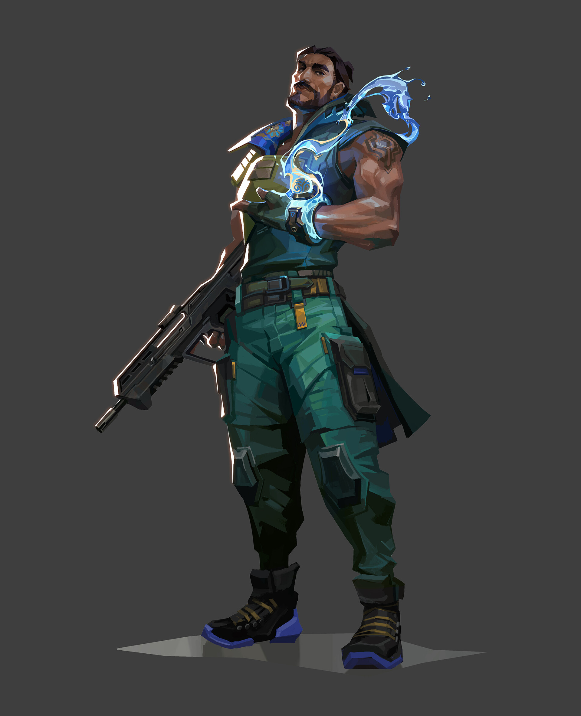 Su Ke - VALORANT agent key art. Harbor