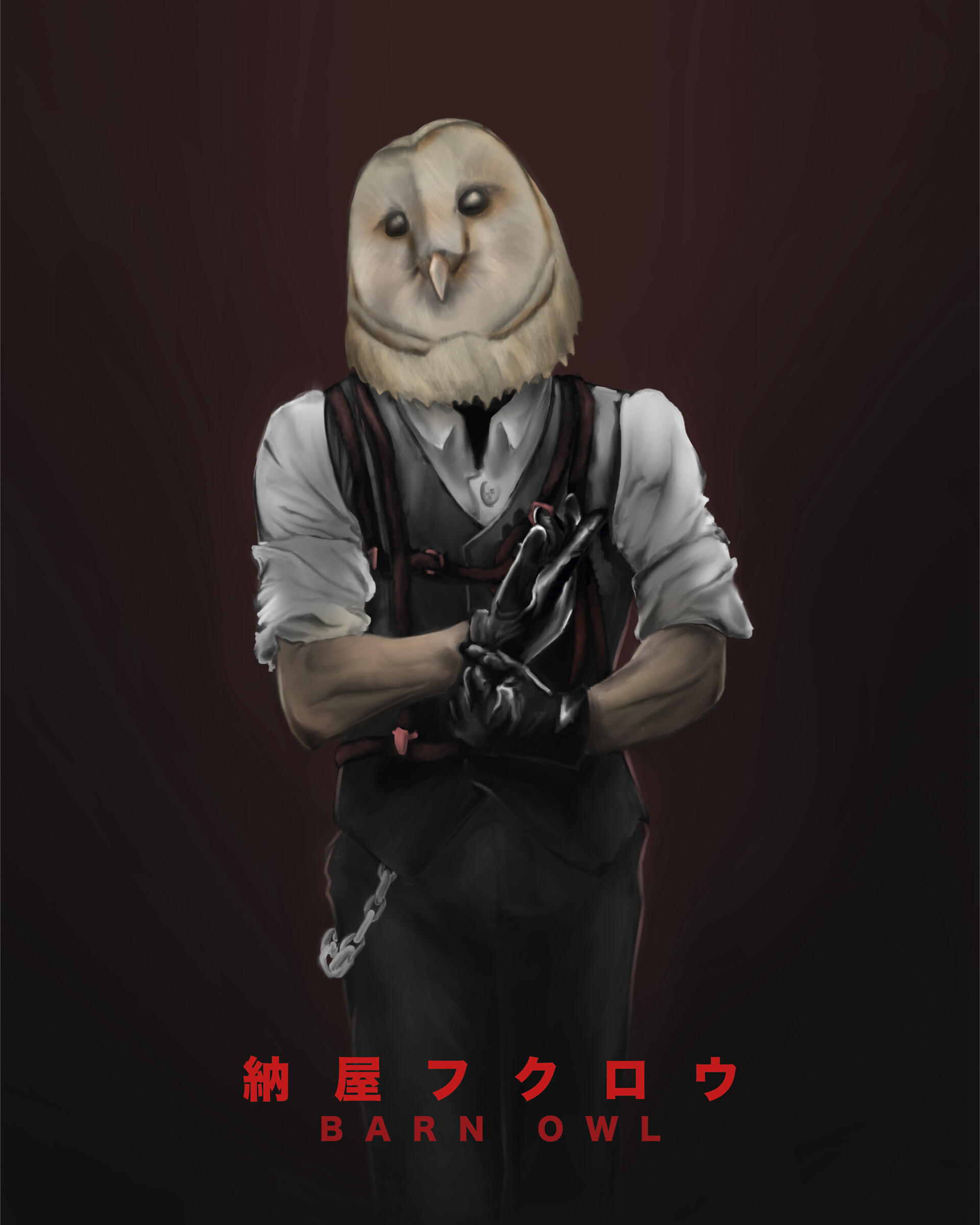 ArtStation - Barn owl - The bartender