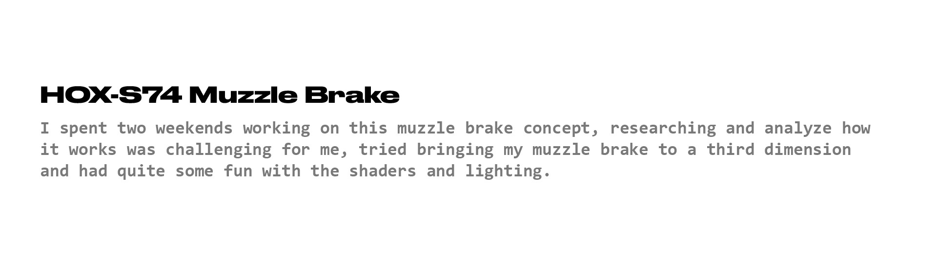 Albert Hoxha - HOX-S74 Muzzle brake