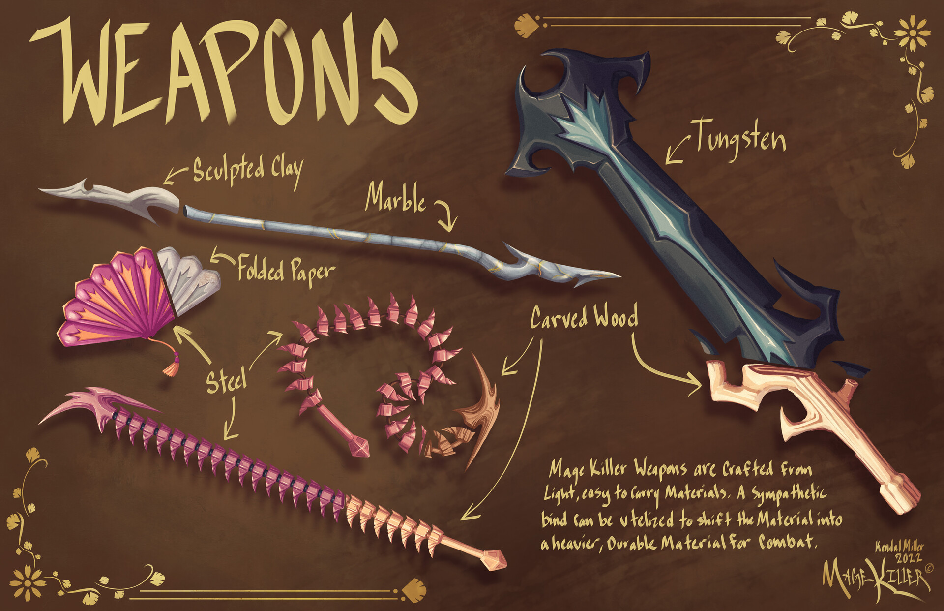 ArtStation - Magekiller Weapons