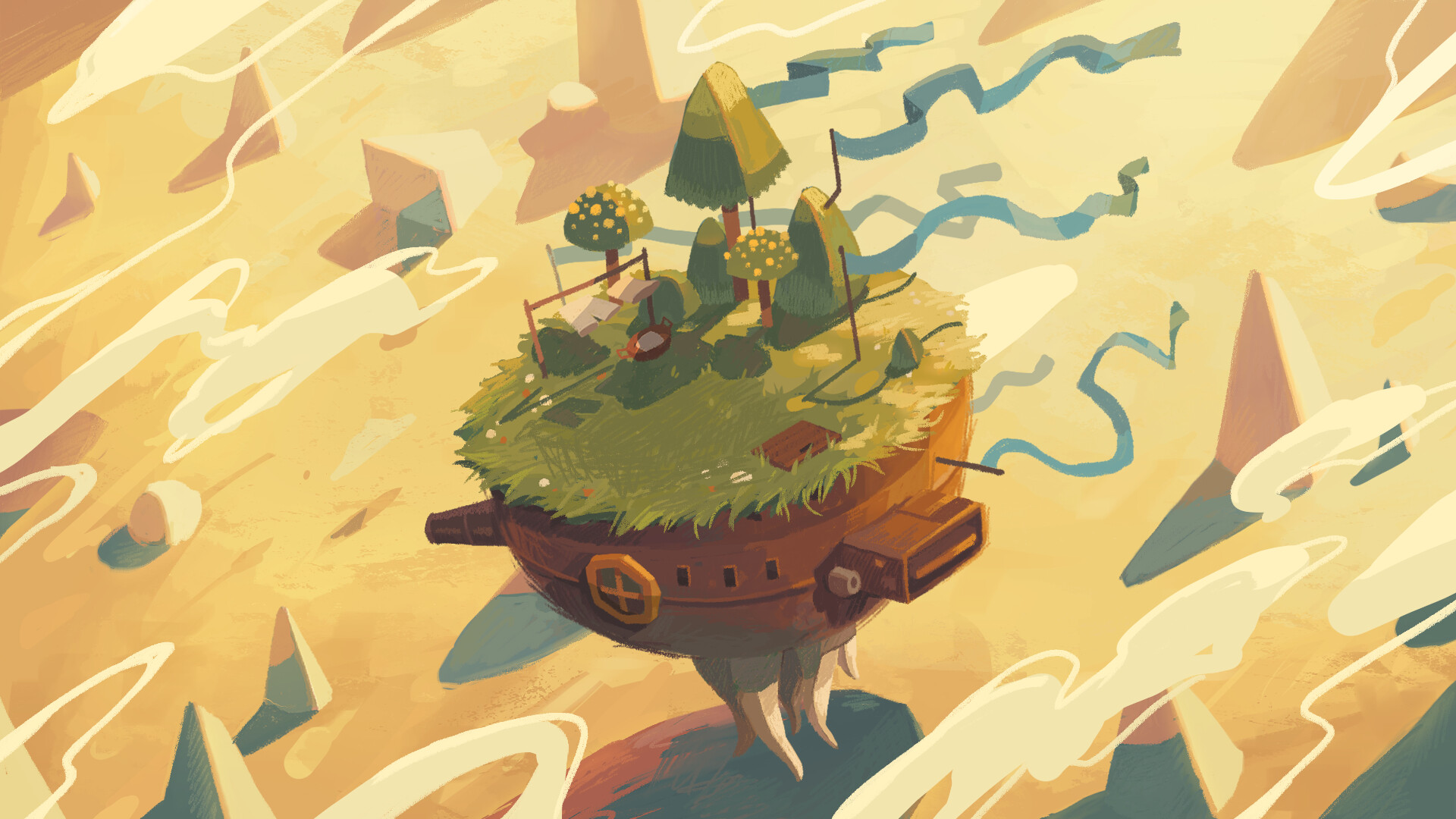 ArtStation - Floating House on the Sand