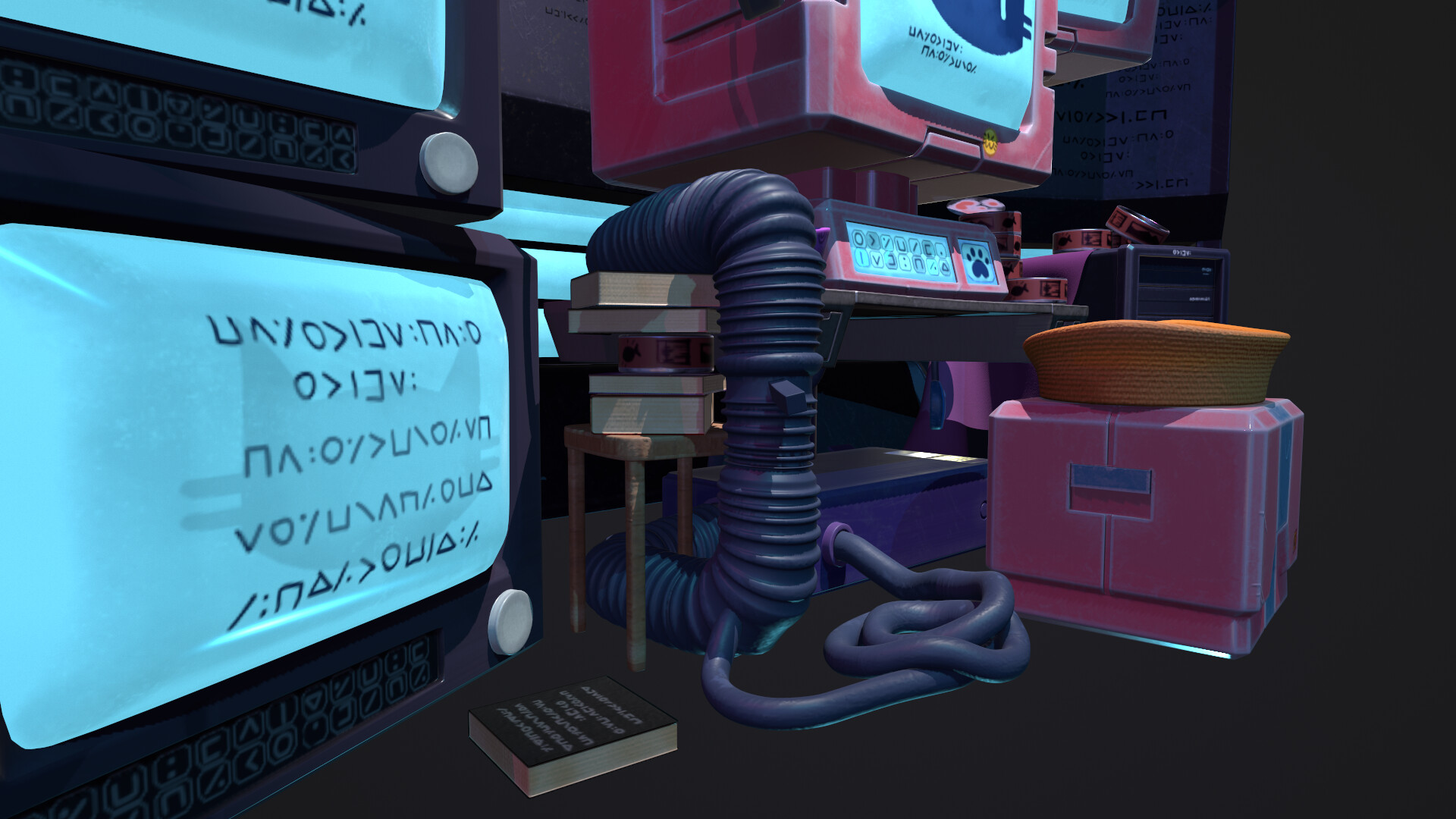 Andrea Lim - Sci-Fi Cat Computer High Resolution 3D Prop Modeling