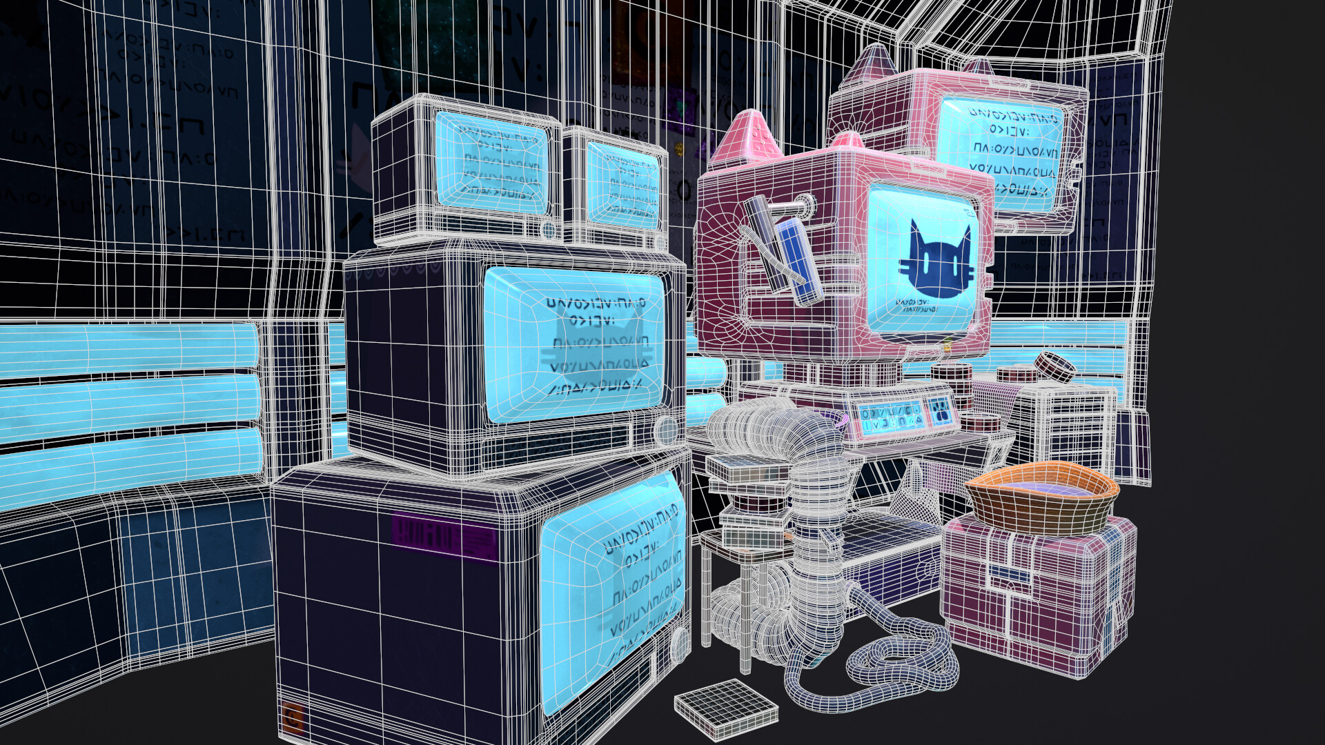 Andrea Lim - Sci-Fi Cat Computer High Resolution 3D Prop Modeling