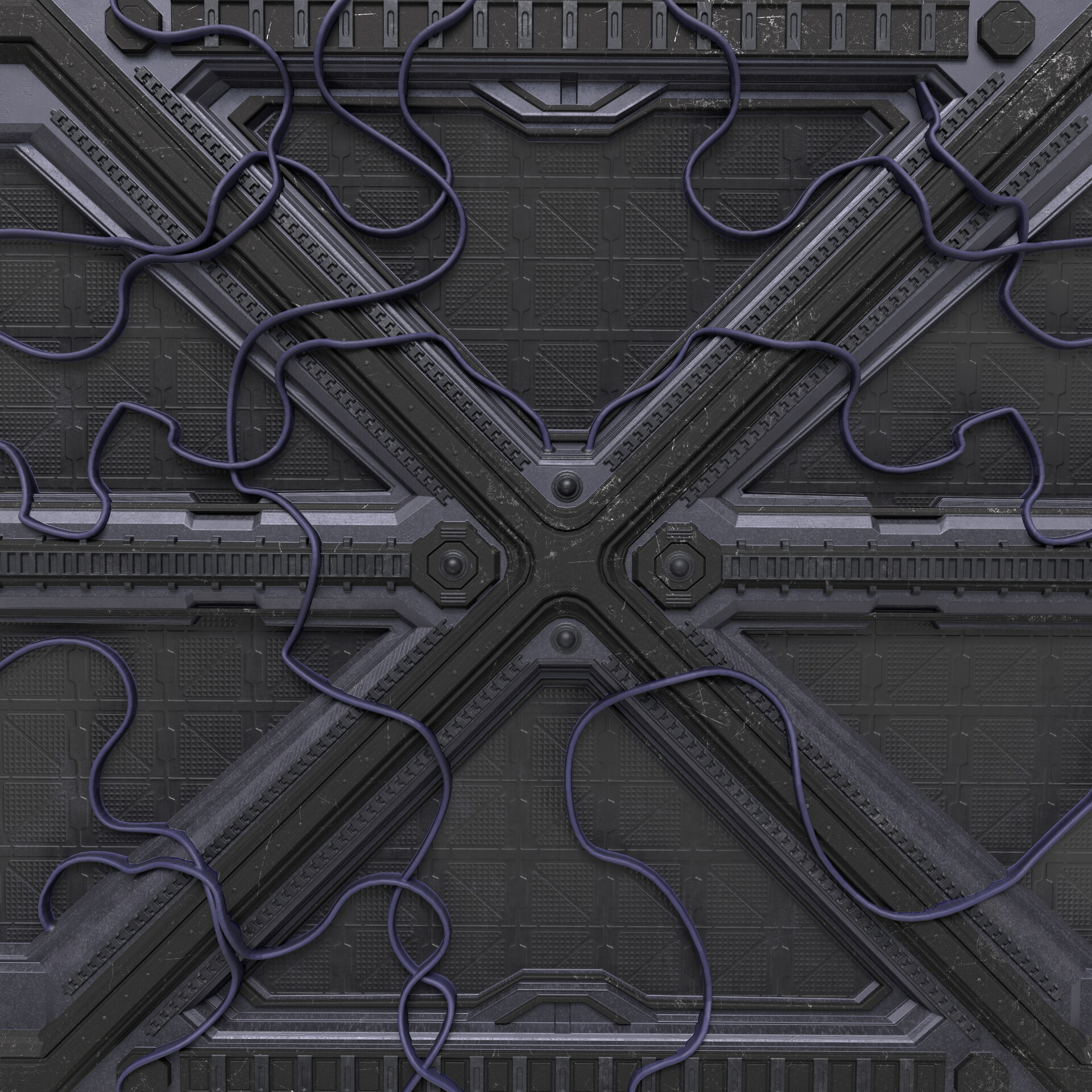 Gabriella Francis - SciFi Spaceship Paneling Texture