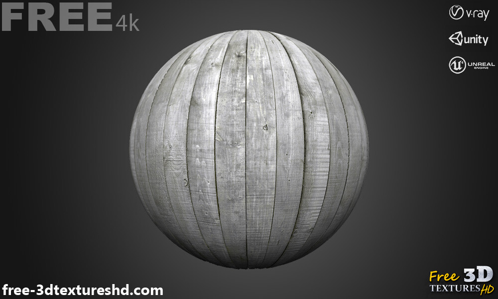 PBR Textures Free Download - Pine Wood Planks Grey White 3d Texture PBR ...