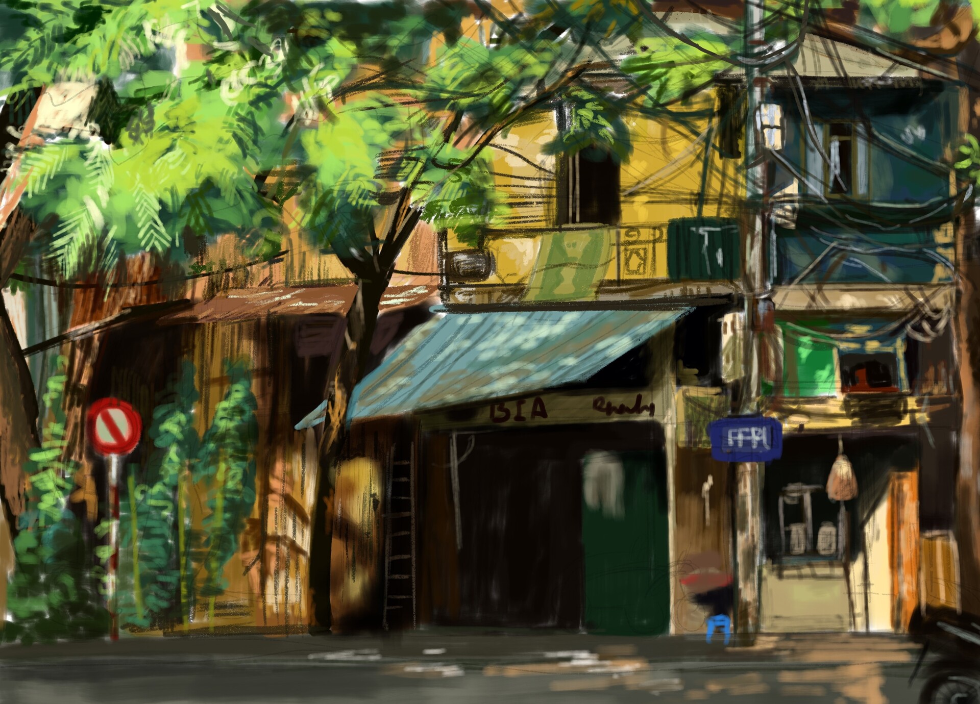ArtStation - Street Drawing