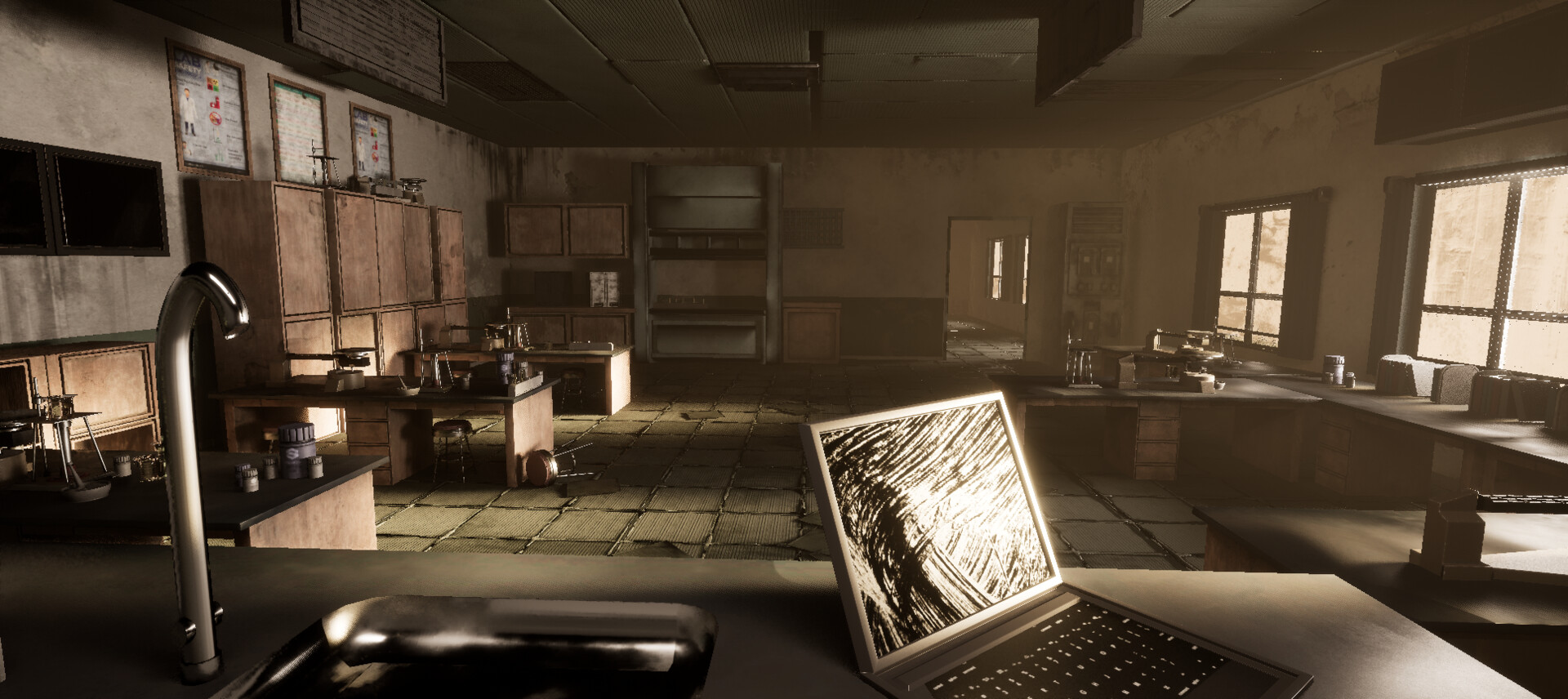 ArtStation - the last of us school lab