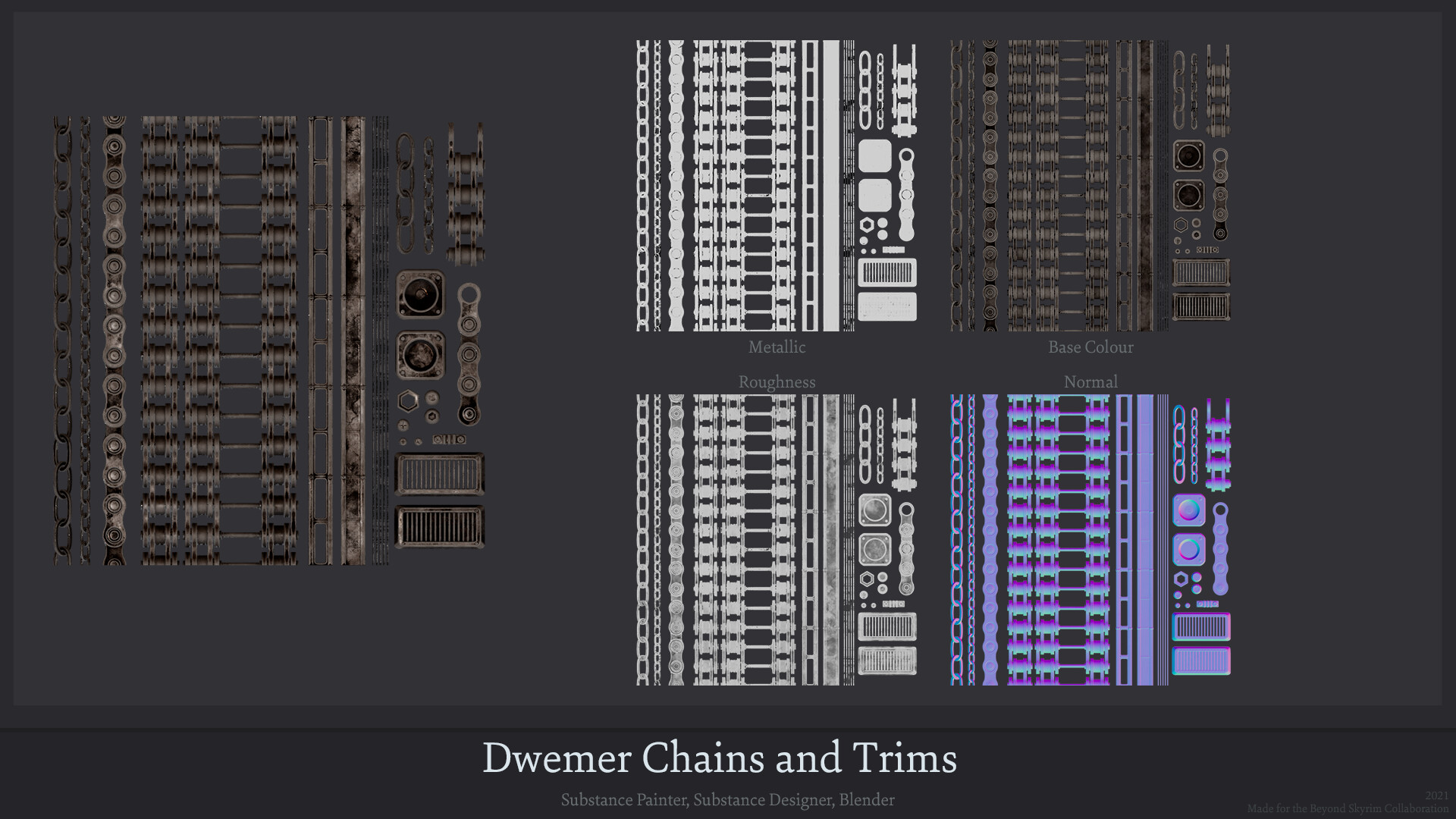ArtStation - Dwemer Tileset - Trim Material