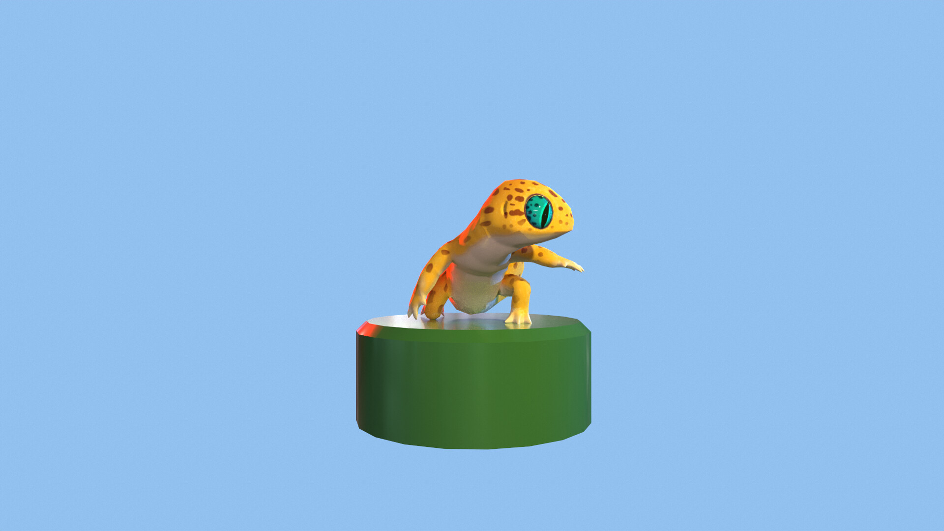 ArtStation - Low-Poly Gecko 3d Model