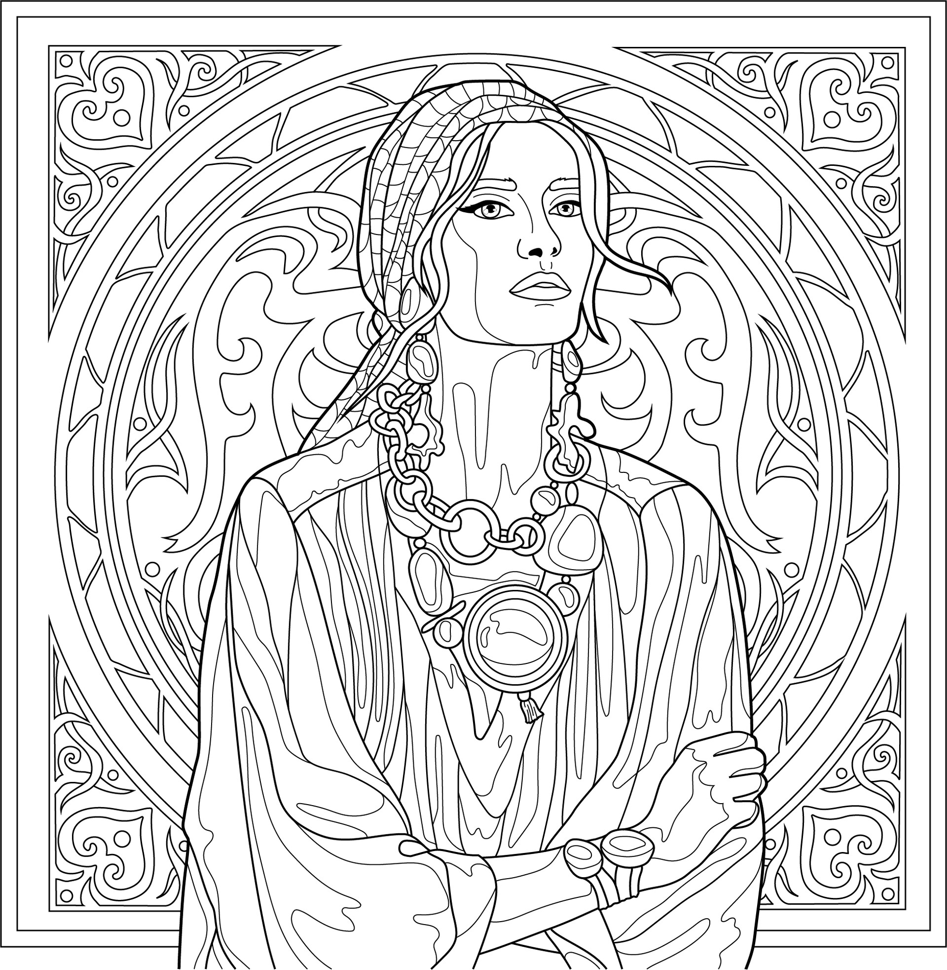 ArtStation - Gipsy girl portrait