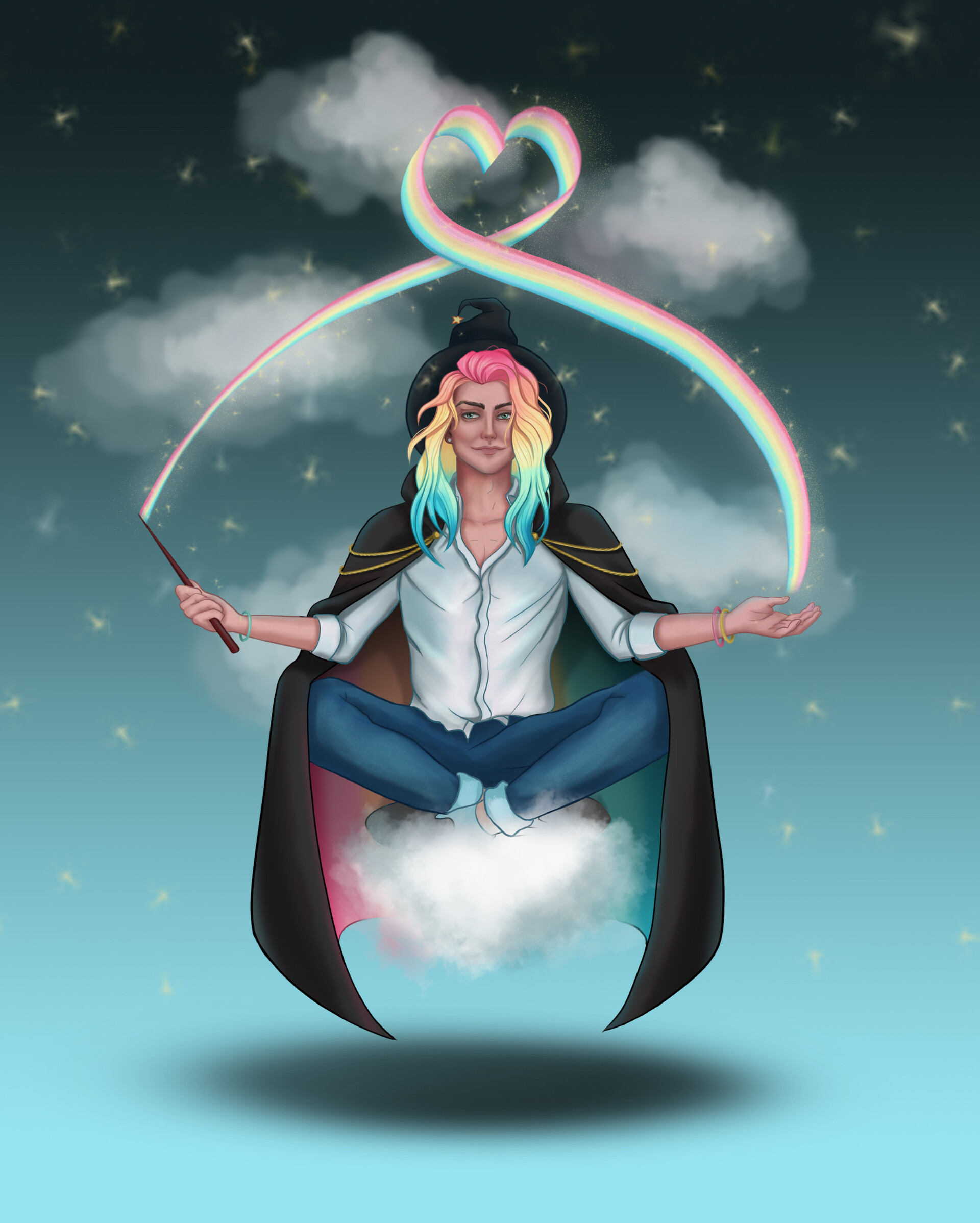 ArtStation - Rainbow guy