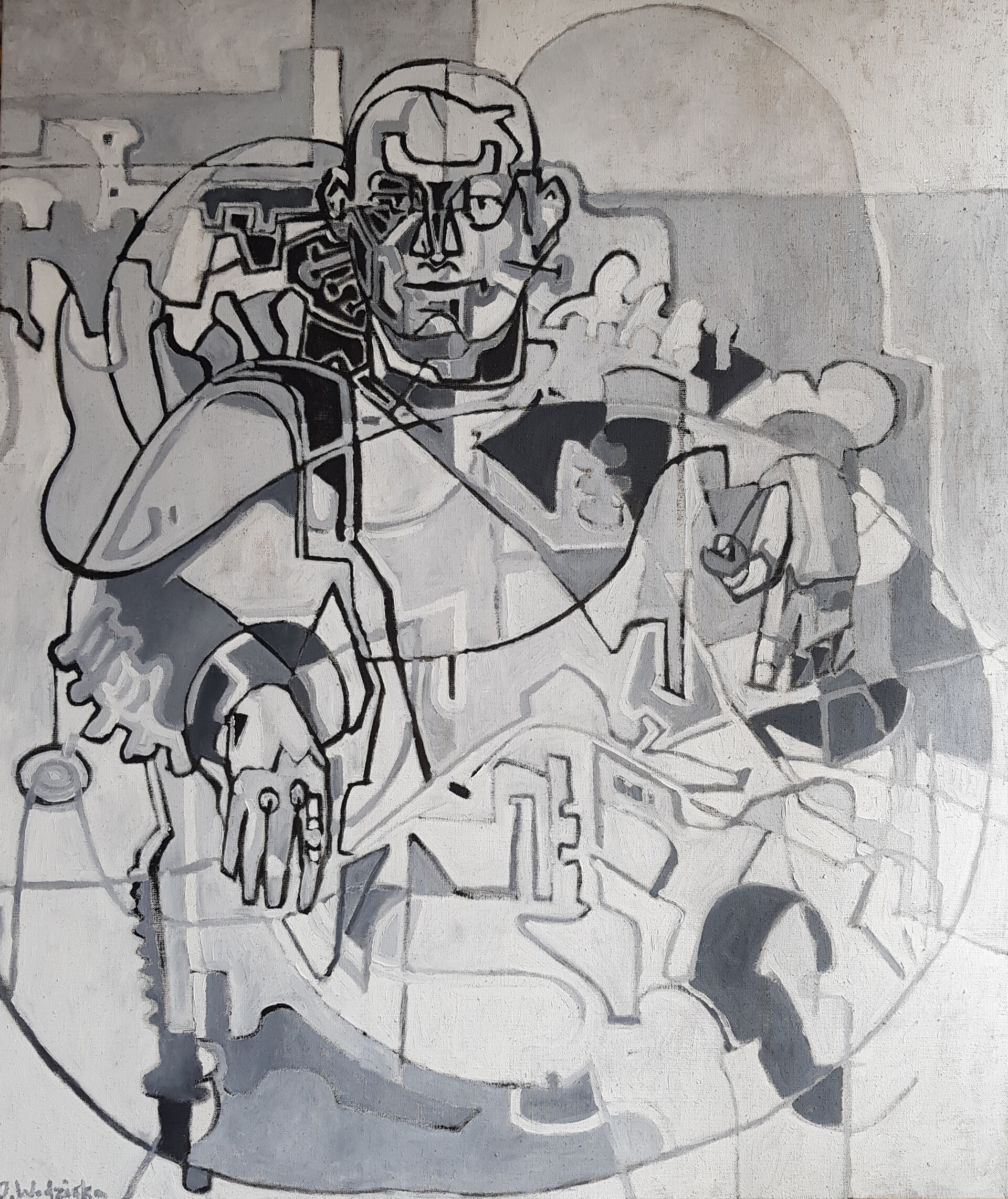 ArtStation - Portrait of my father, oil on canvas