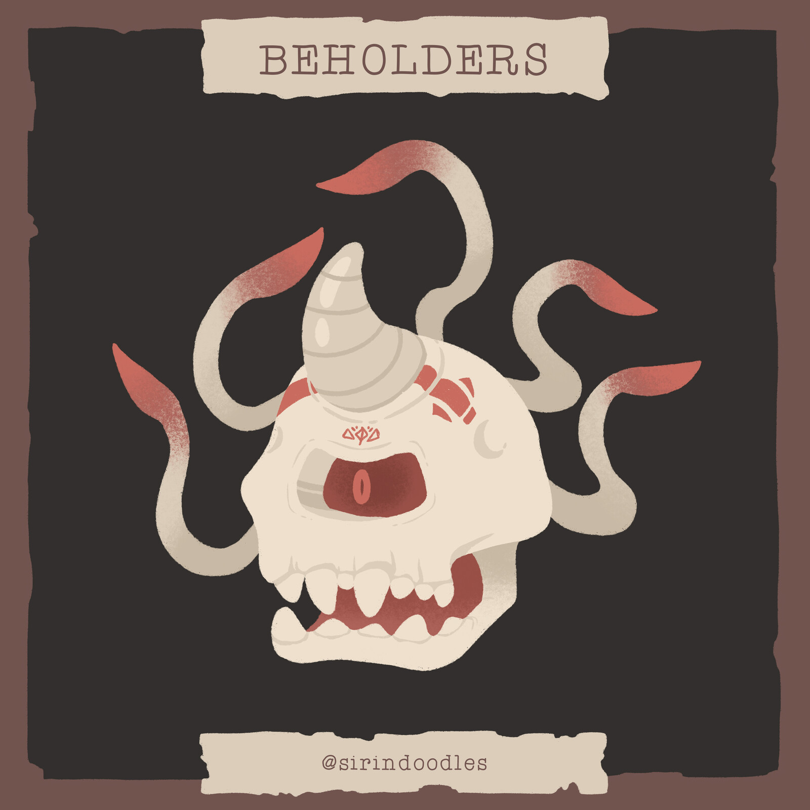 Sirin Doodles - D&D Beholders - Board Game Characters