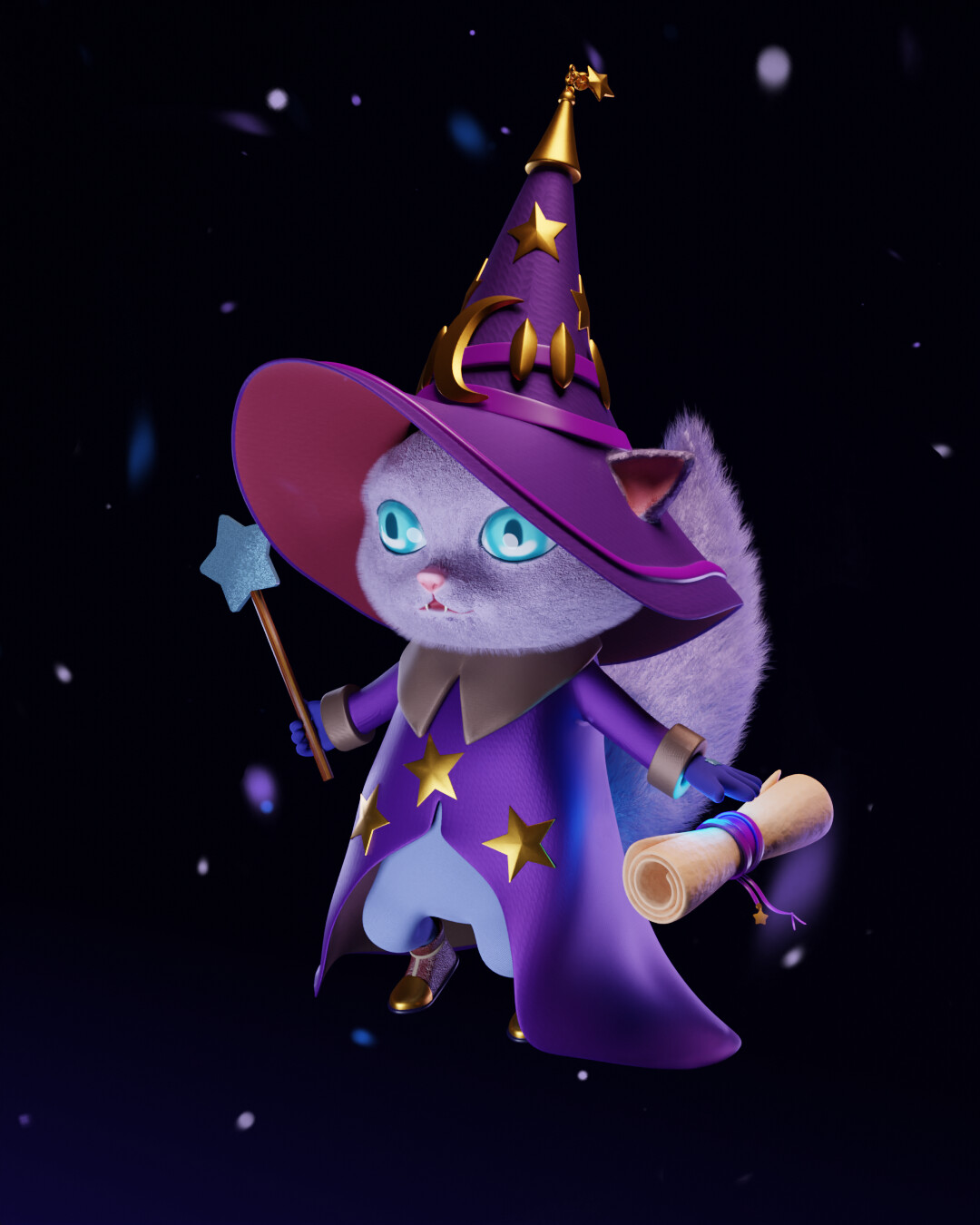 ArtStation - Wizard cat