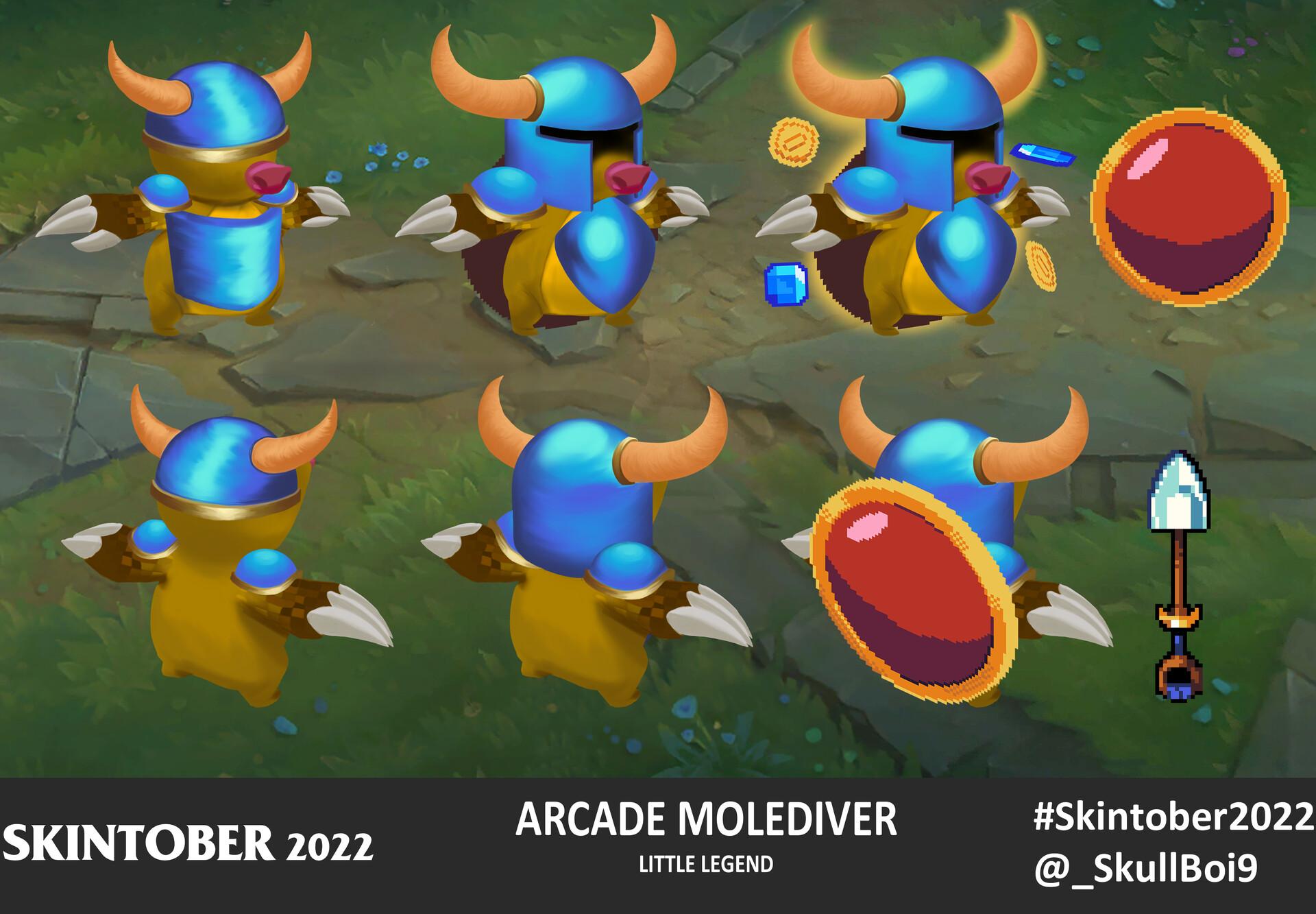ArtStation - Skintober 2022-Arcade Molediver