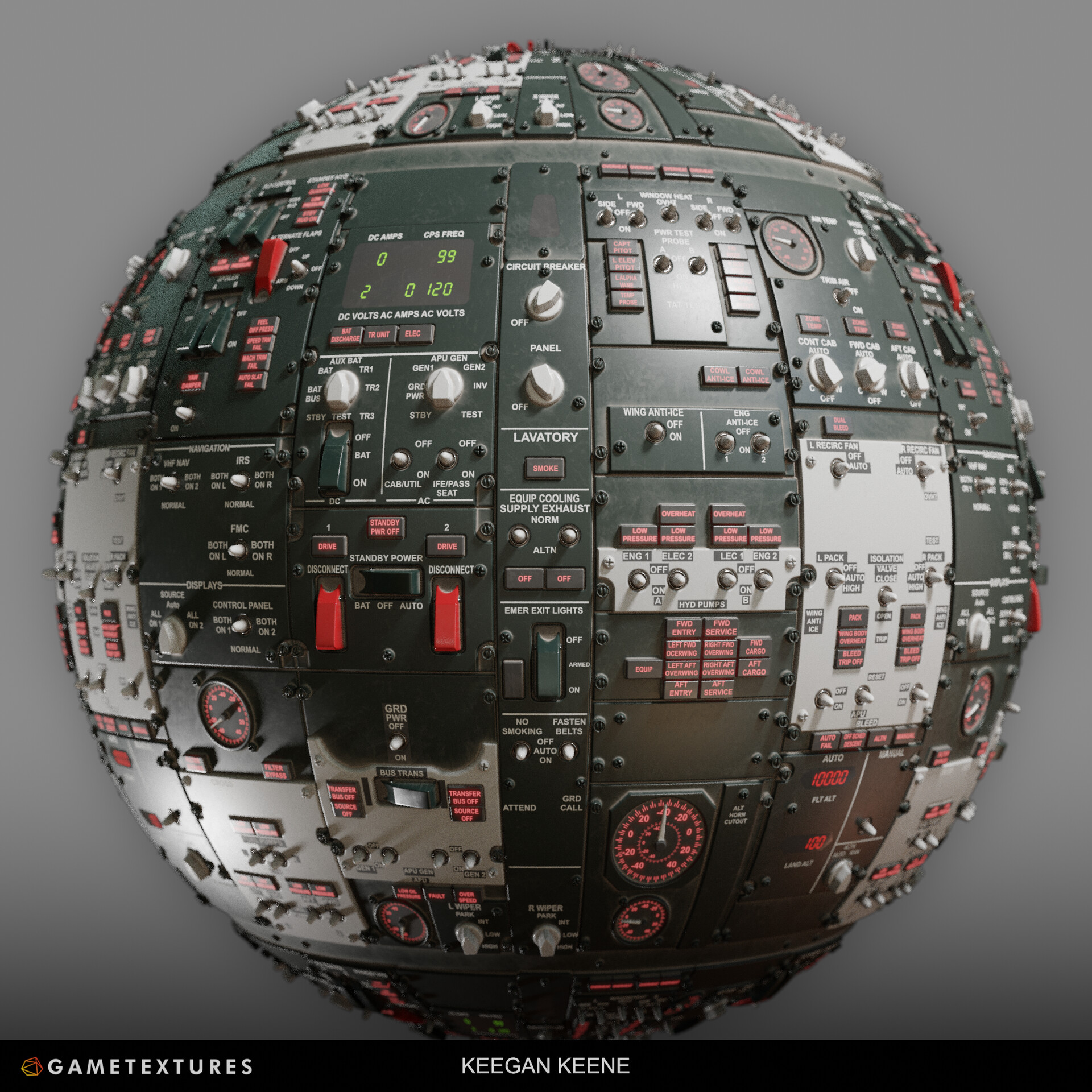 Keegan Keene - Cockpit Overhead Panel