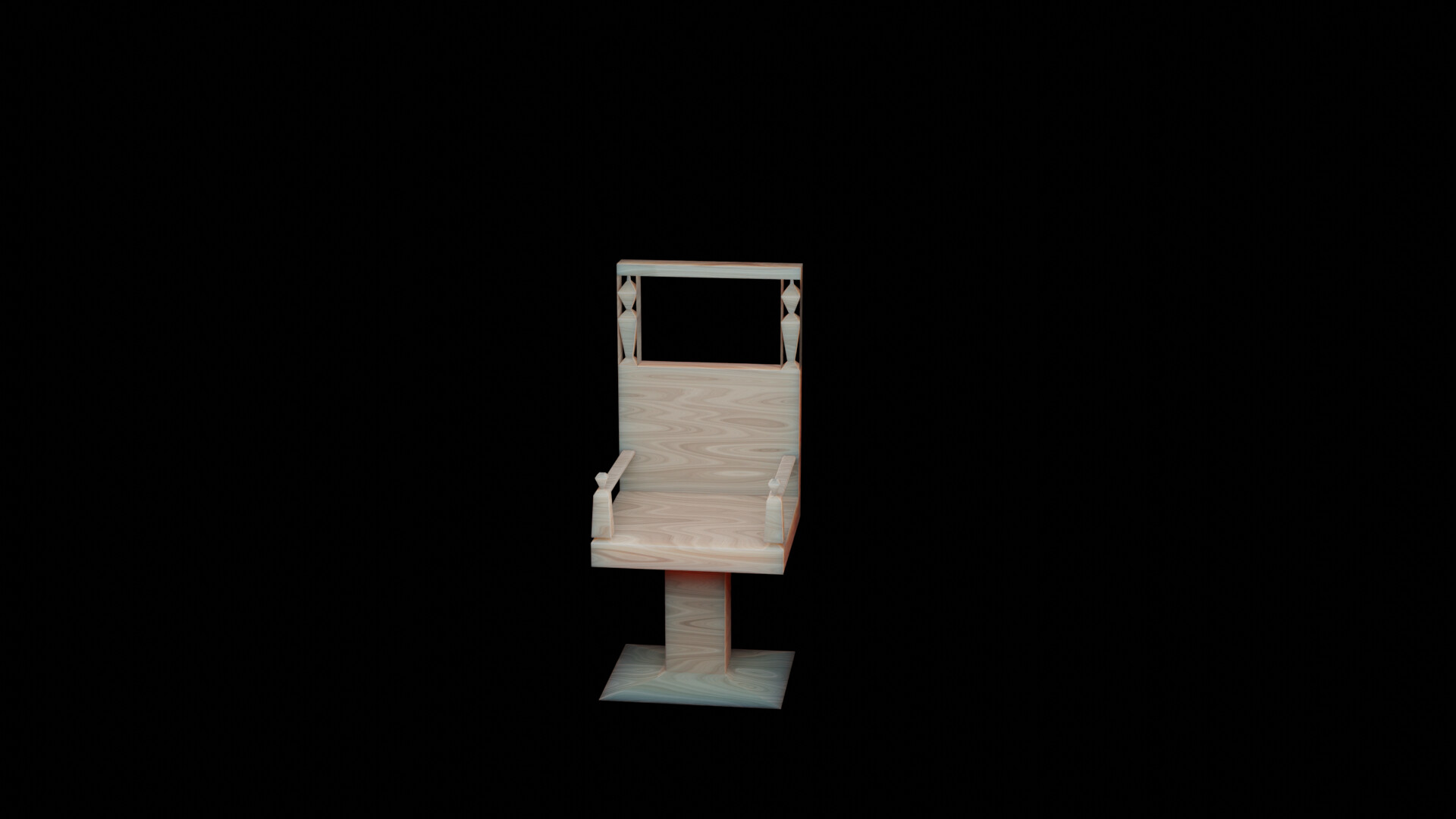ArtStation - 3D wooden chair model