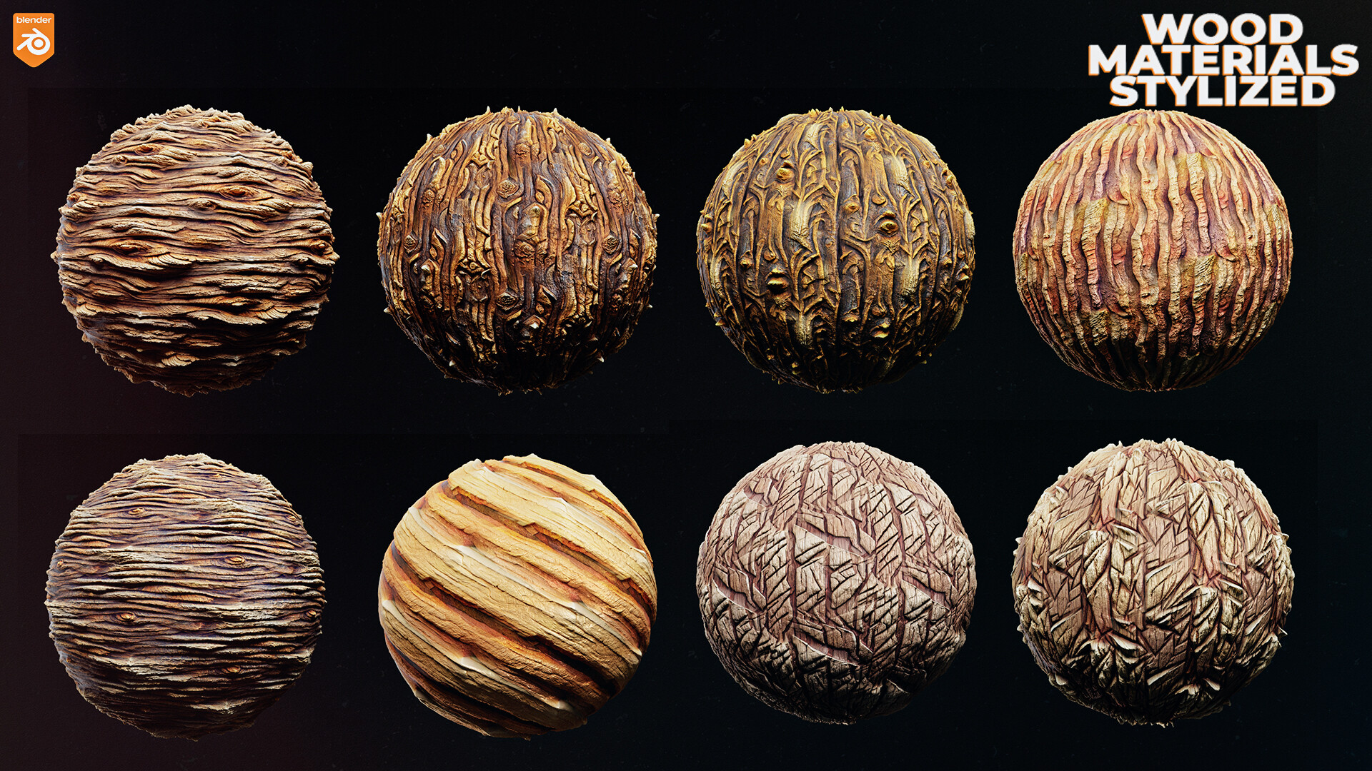 VK GameDev - Wood Materials For Blender (Cycles, Eevee)