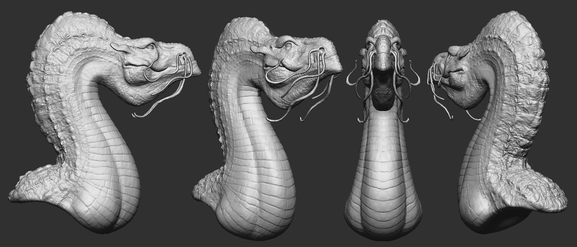 Jennyfer Roussy - Water Dragon - Study of Dromignon by Nicolas Morel