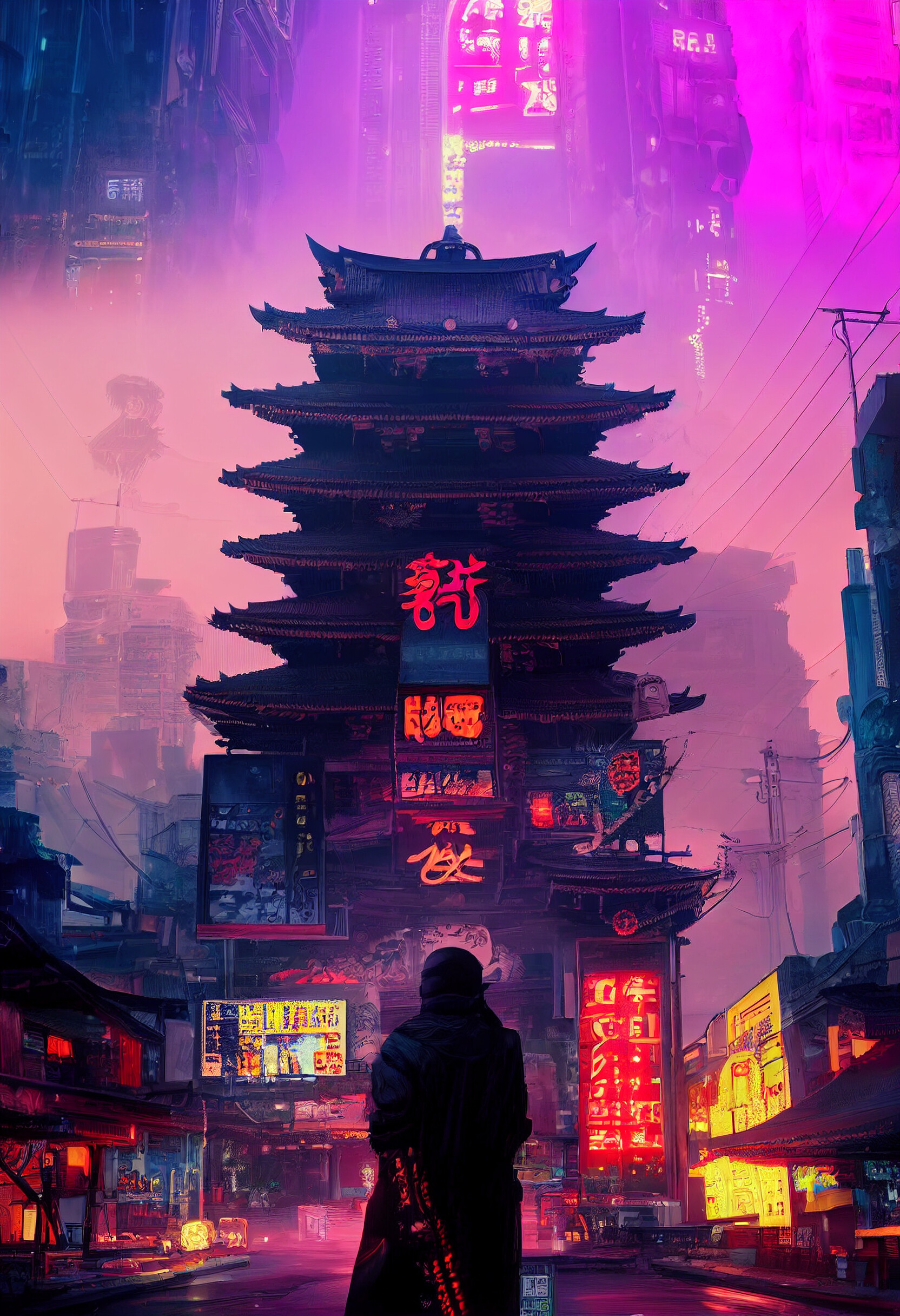 ArtStation - neon japan of the future