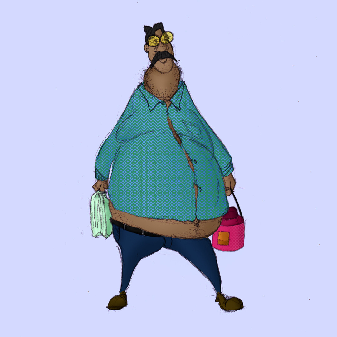ArtStation - Character Design - Indian working man
