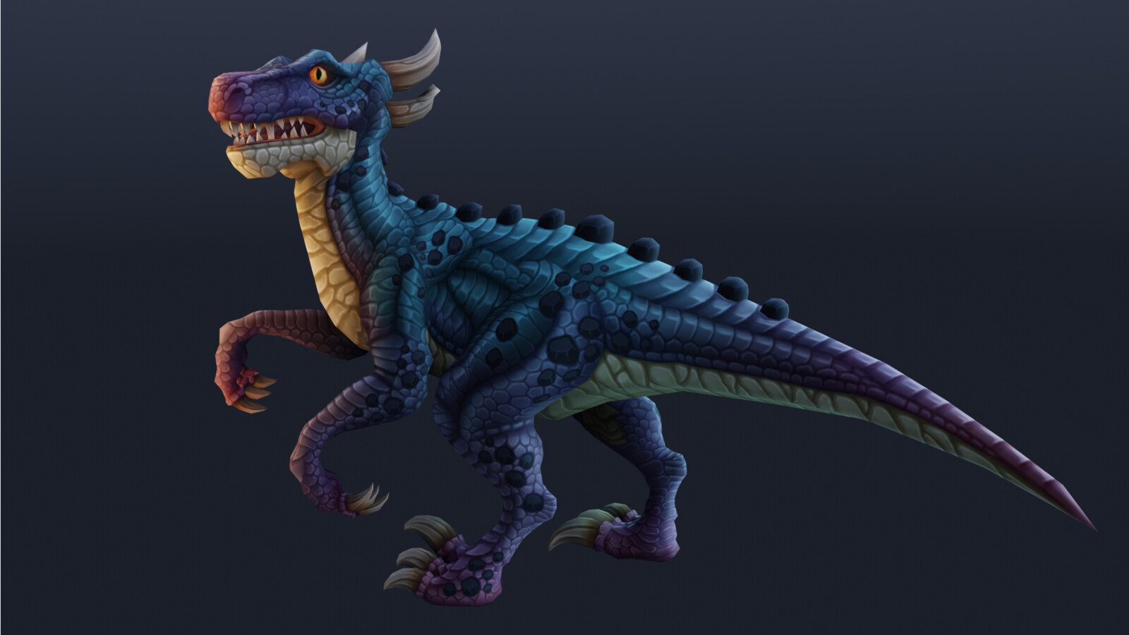 Marta Pańczak - Stylized creature concept & textures - Raptor