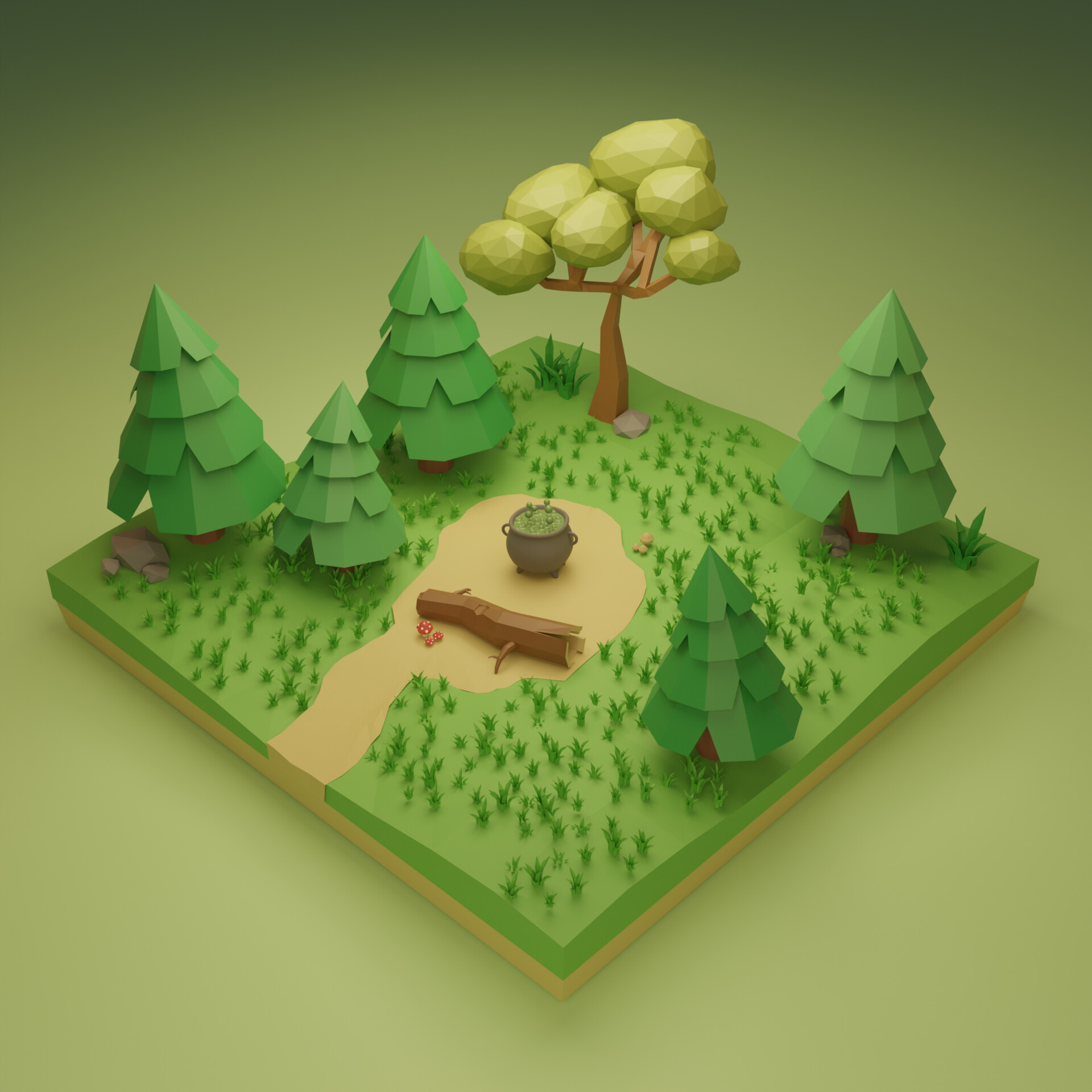 ArtStation - Mystic Forest | 3D Model