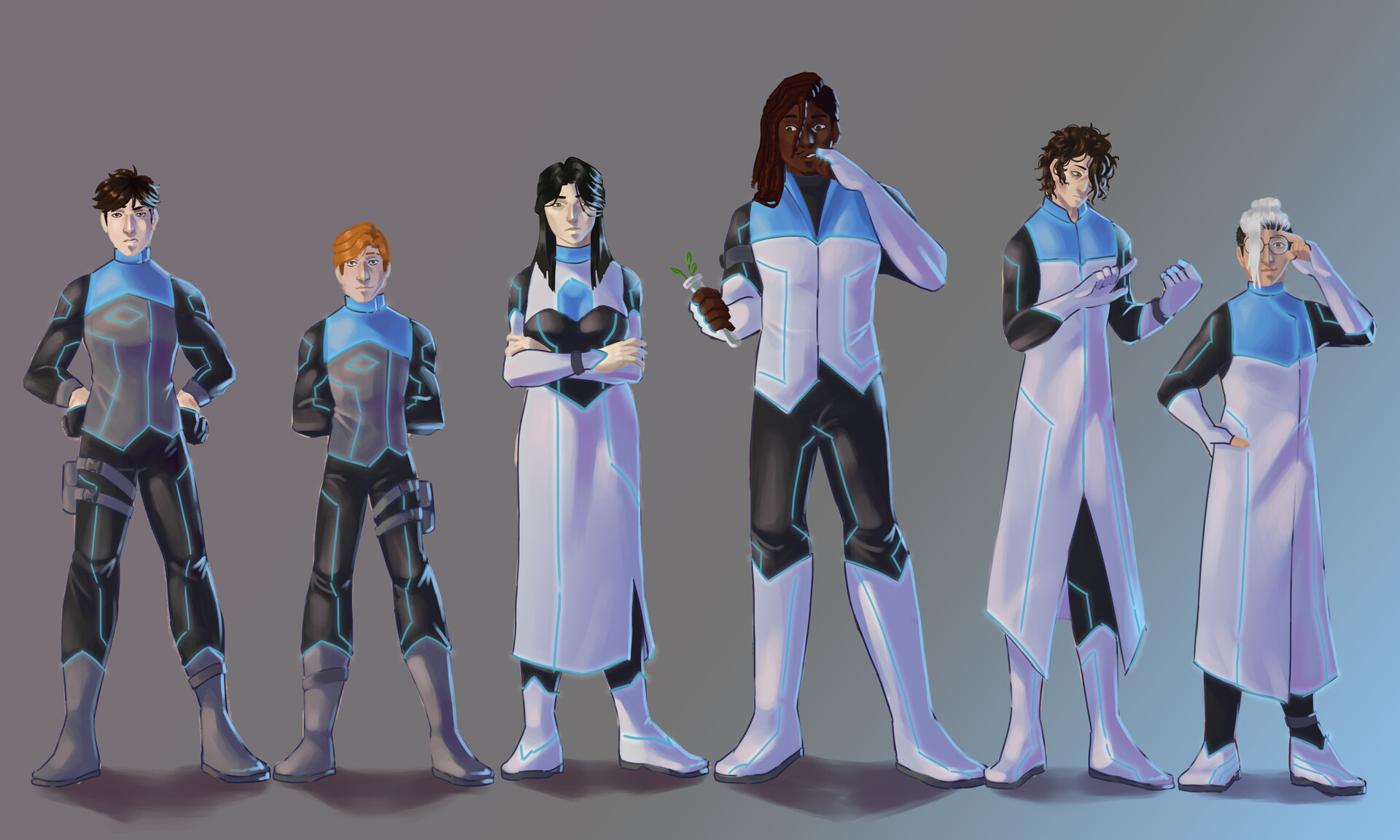 ArtStation - Updated sci-fi character lineup