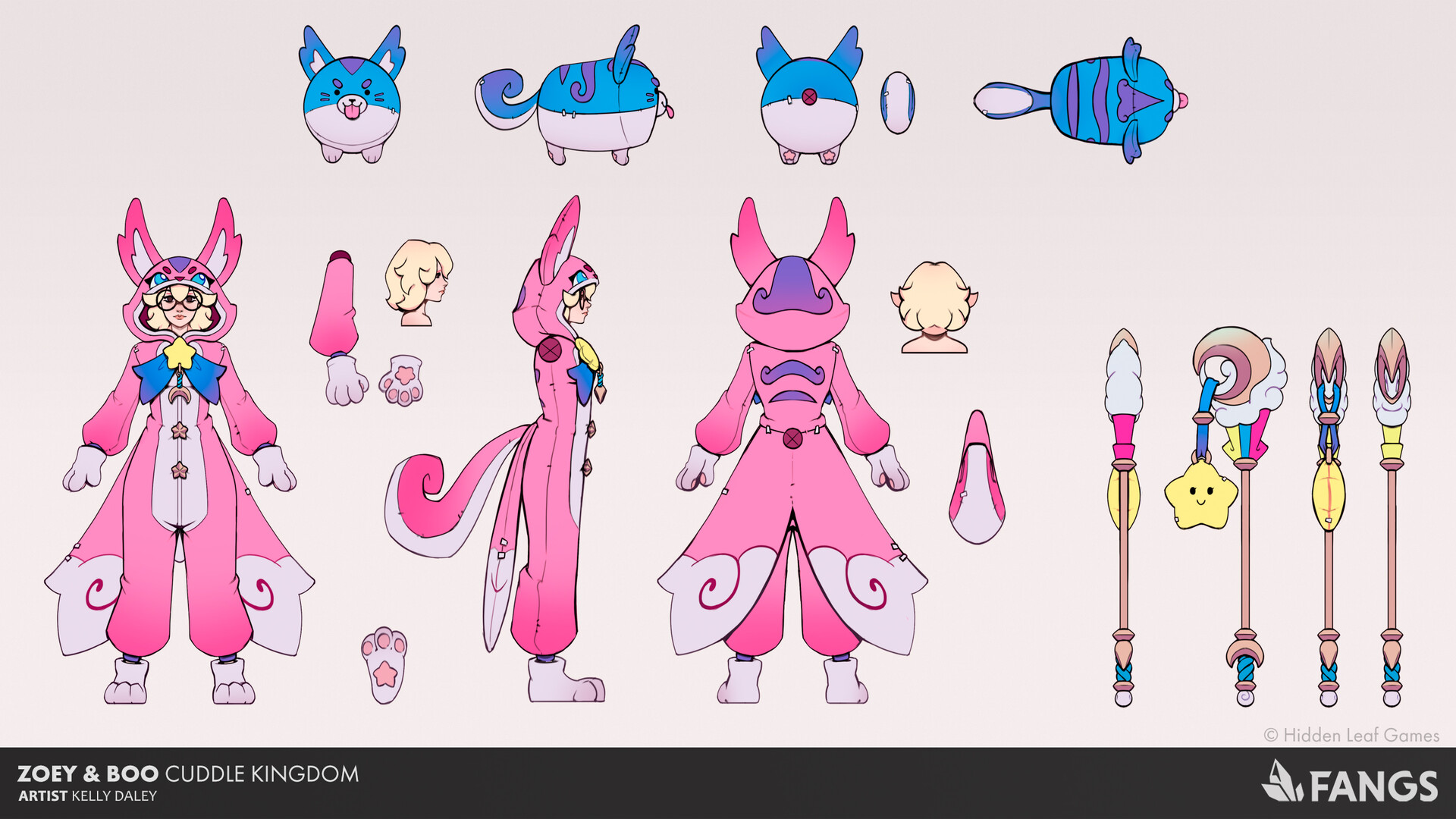 Kelly Daley Portfolio - Cuddle Kingdom Zoey and Boo Concept