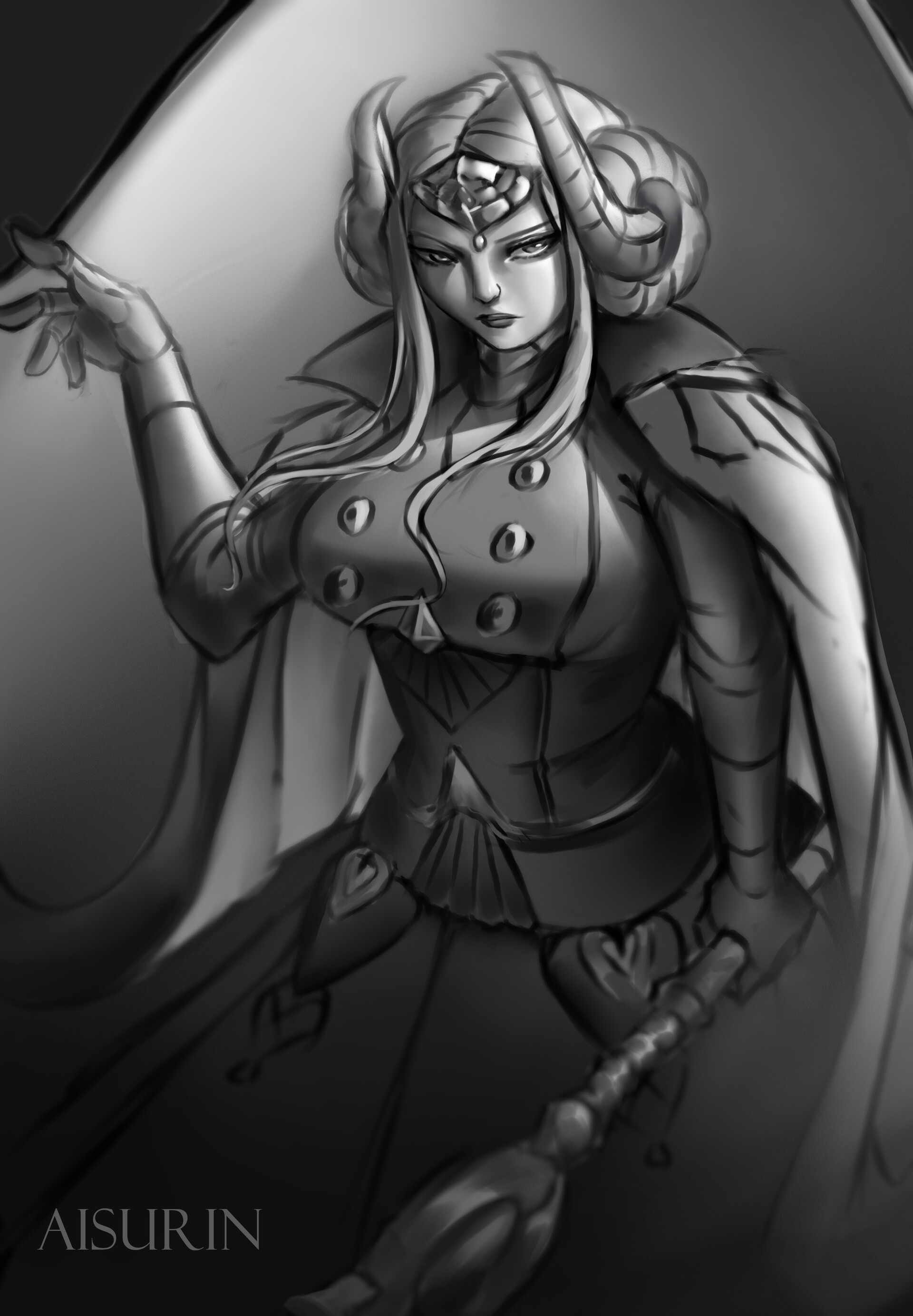 ArtStation - Inktober Day 19 Edelgard