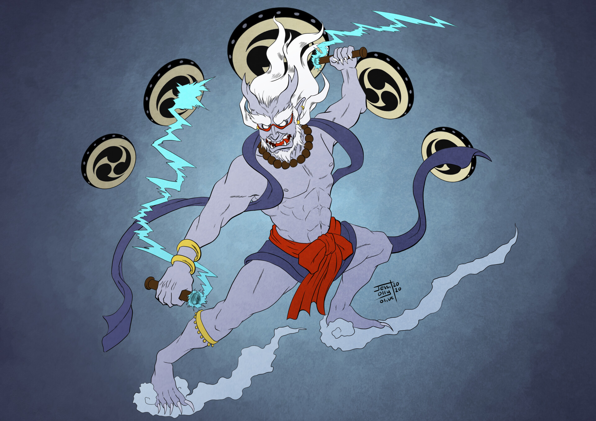 ArtStation - Raiju Tattoo Design